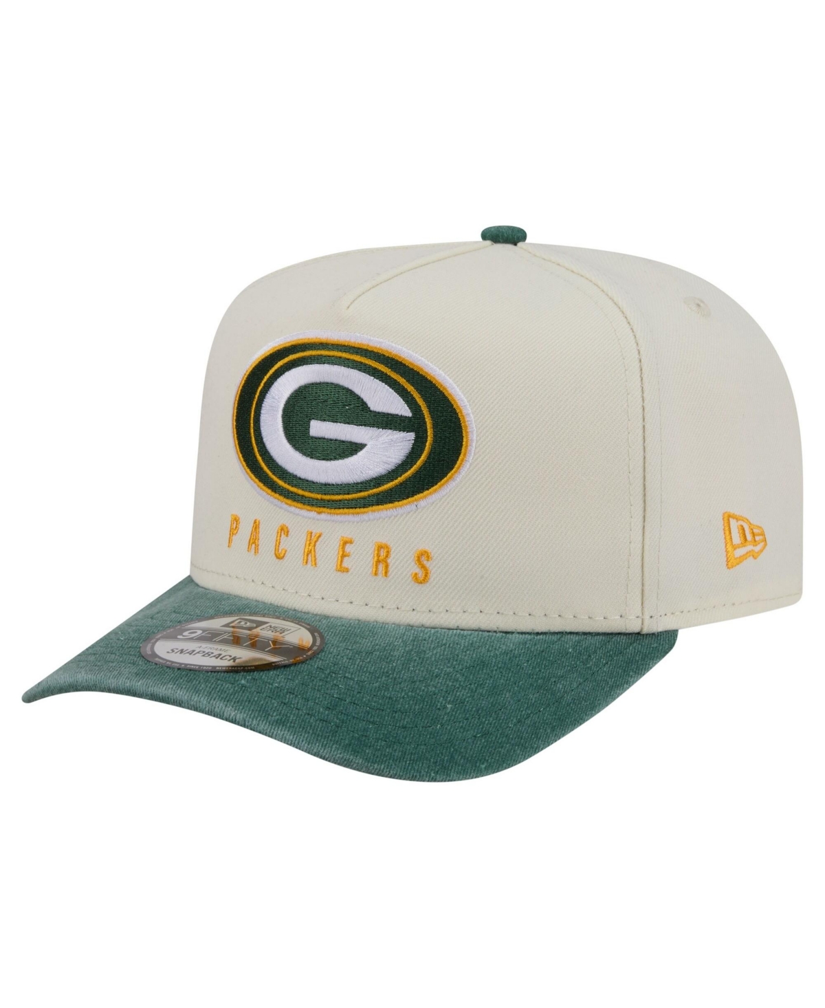 Click here for New Era Mens Cream/Green Bay Packers Washed A-Fram... prices