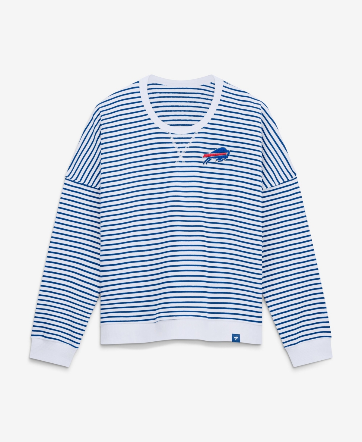 Click here for Fanatics Womens Buffalo Bills Oversized Striped Fr... prices