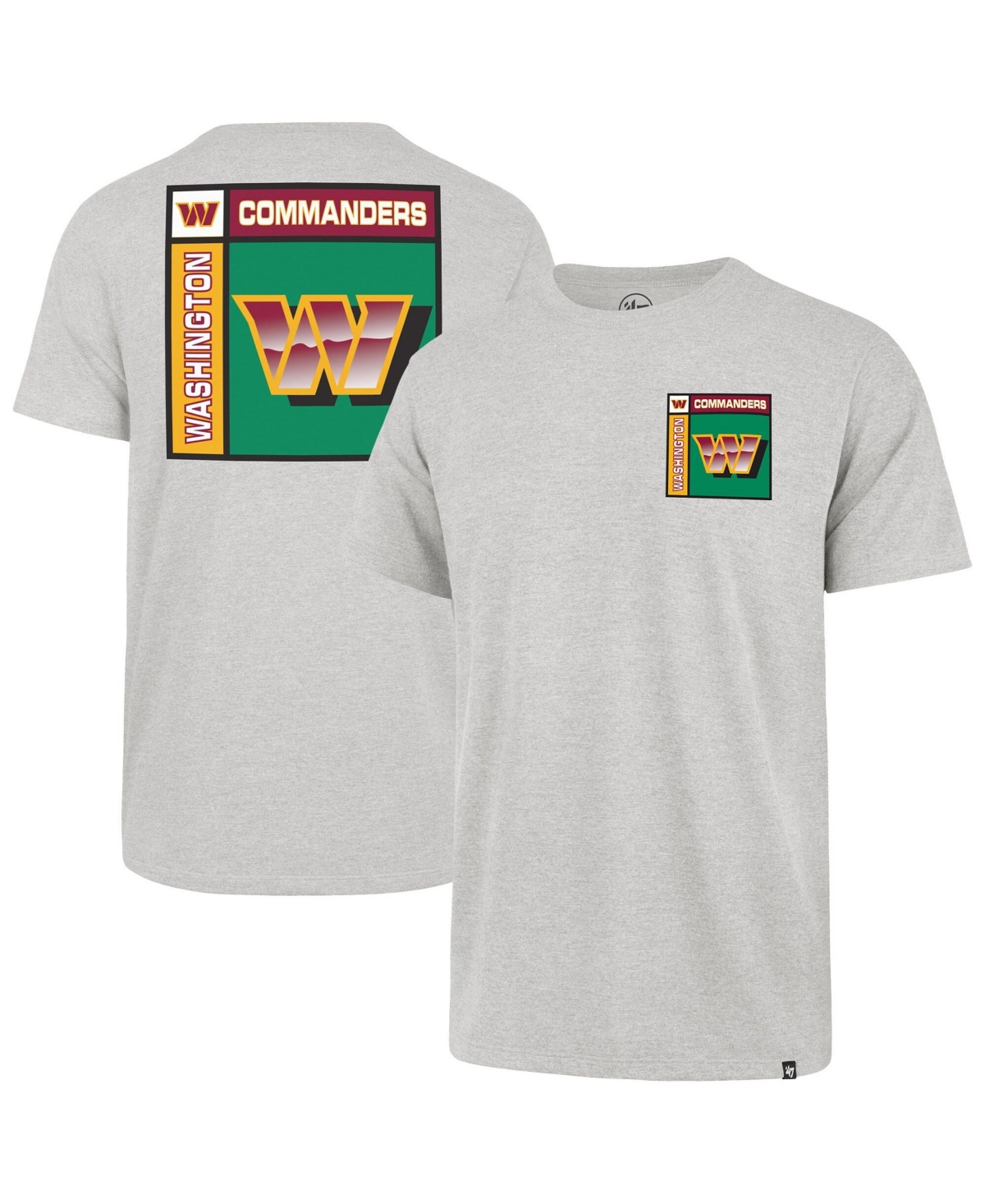Click here for 47 Brand Mens Gray Washington Commanders Chrome Pl... prices