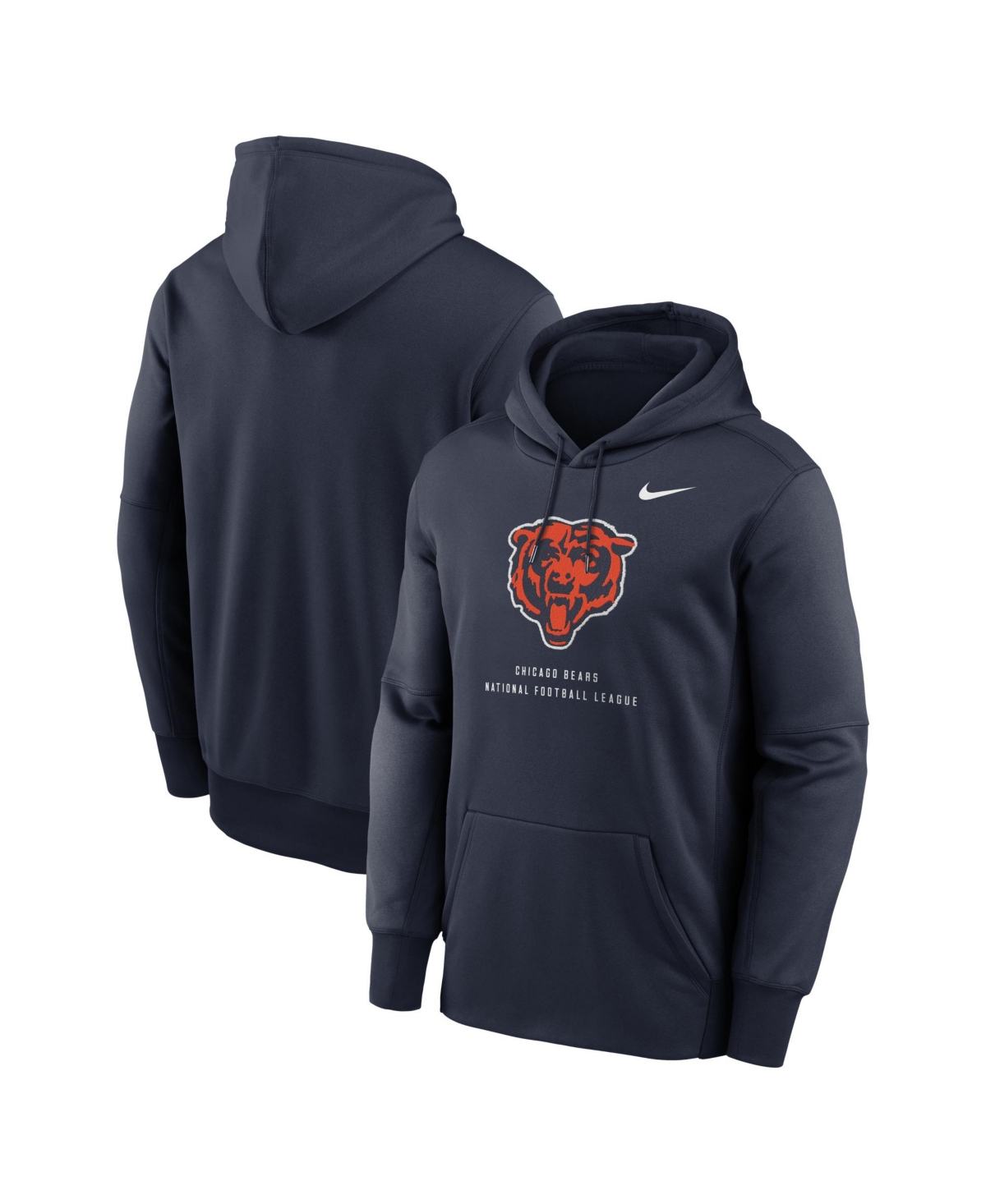 Click here for Nike Mens Navy Chicago Bears Toss Sweep Therma-fit... prices