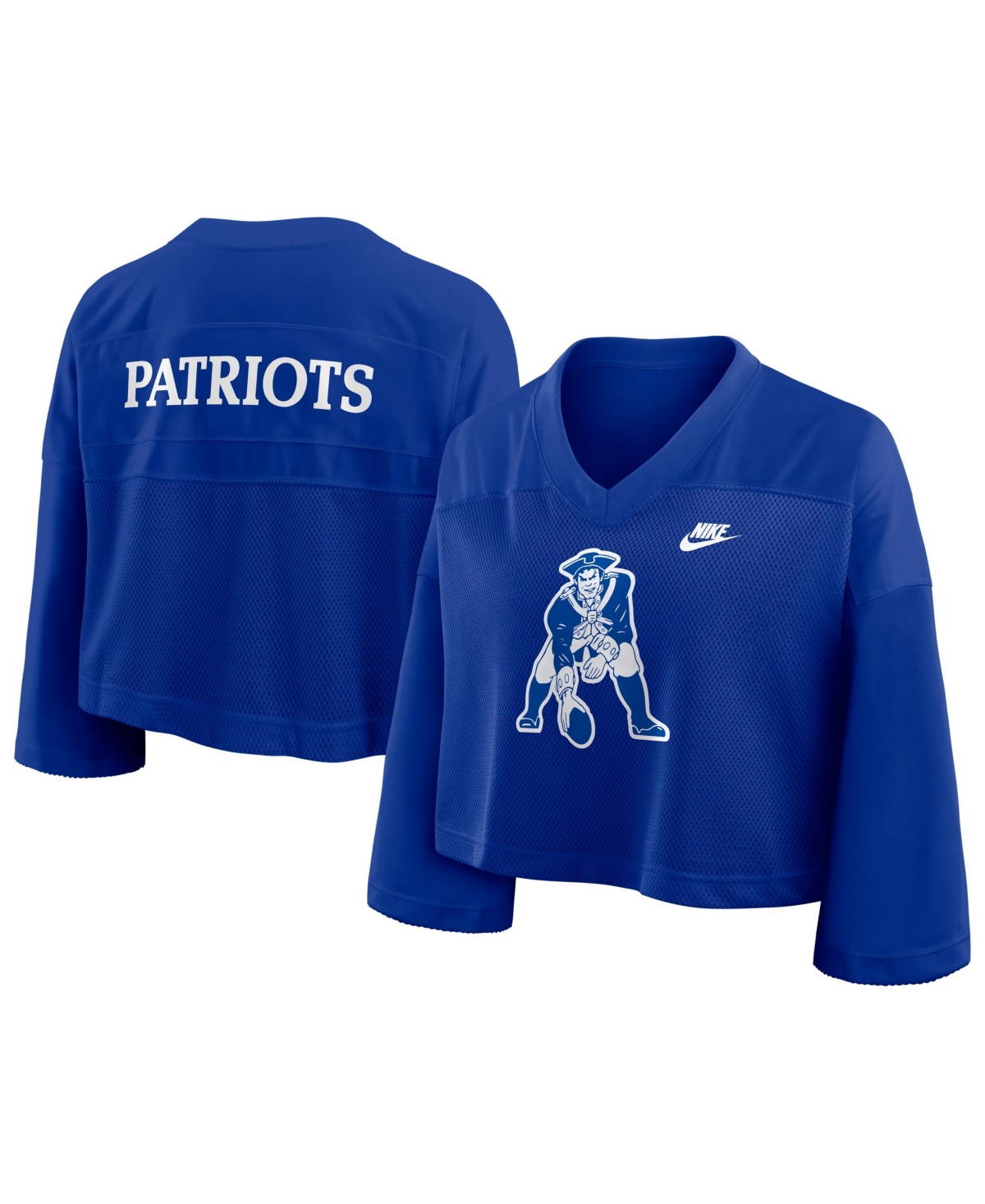 Click here for Nike Womens Royal New England Patriots Rewind Crop... prices