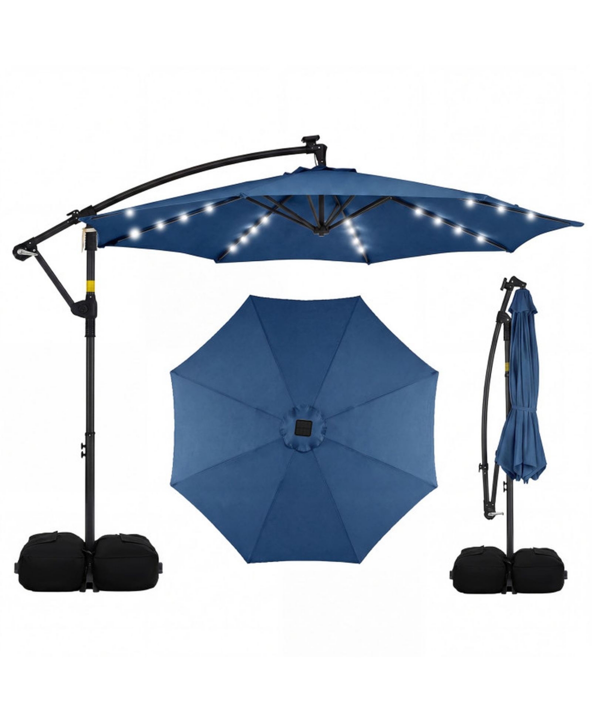 Click here for Gouun 10-Foot Solar Led Offset Cantilever Patio Um... prices