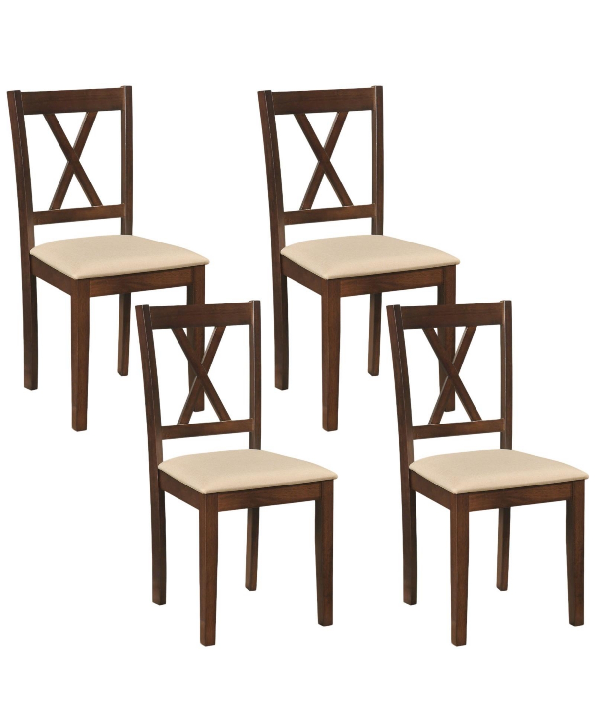 Click here for Costway Wooden Dining Chair with Rubber Wood Frame... prices