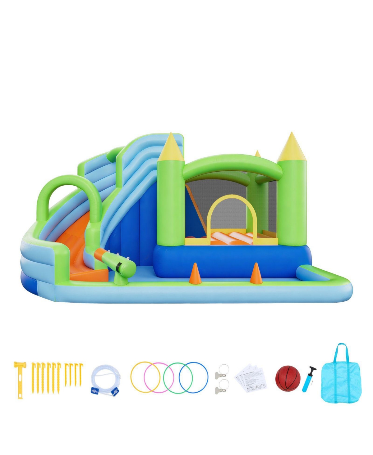 Click here for Hikeen 11.3 x 12.3 ft Inflatable Bounce House Wate... prices