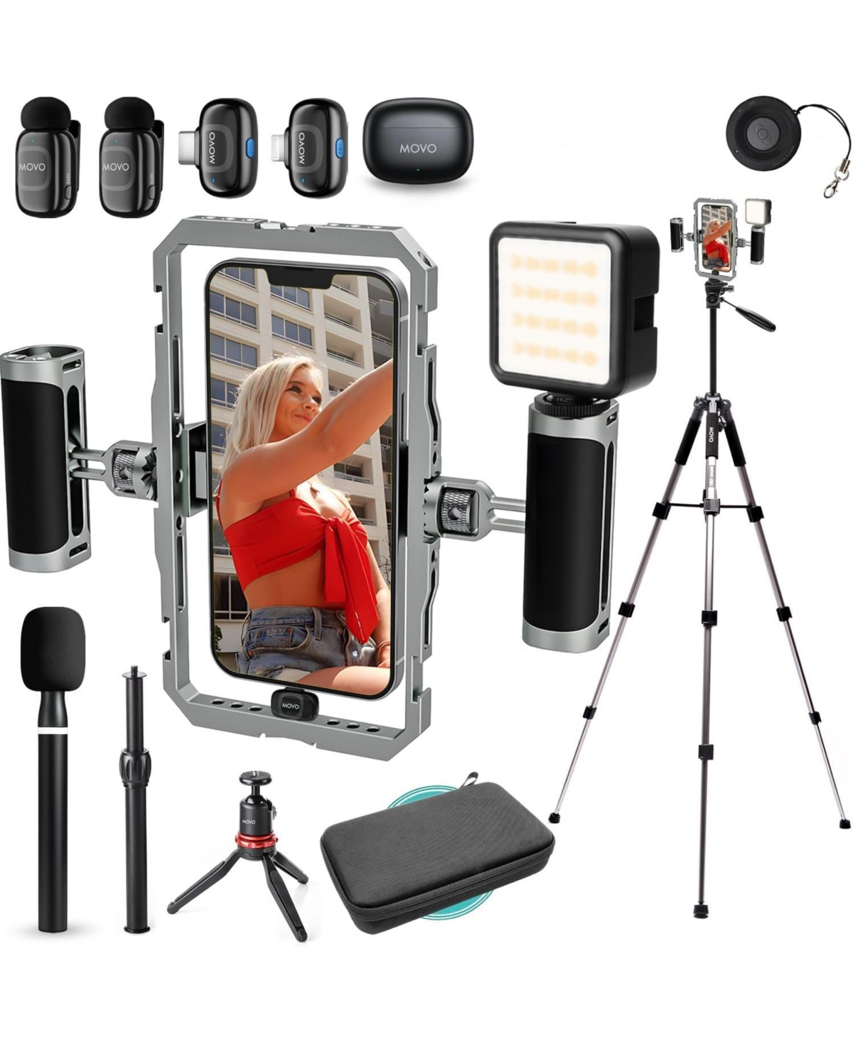 Click here for Movo iFilmer-pro Smartphone Rig with Dual Grip Cag... prices