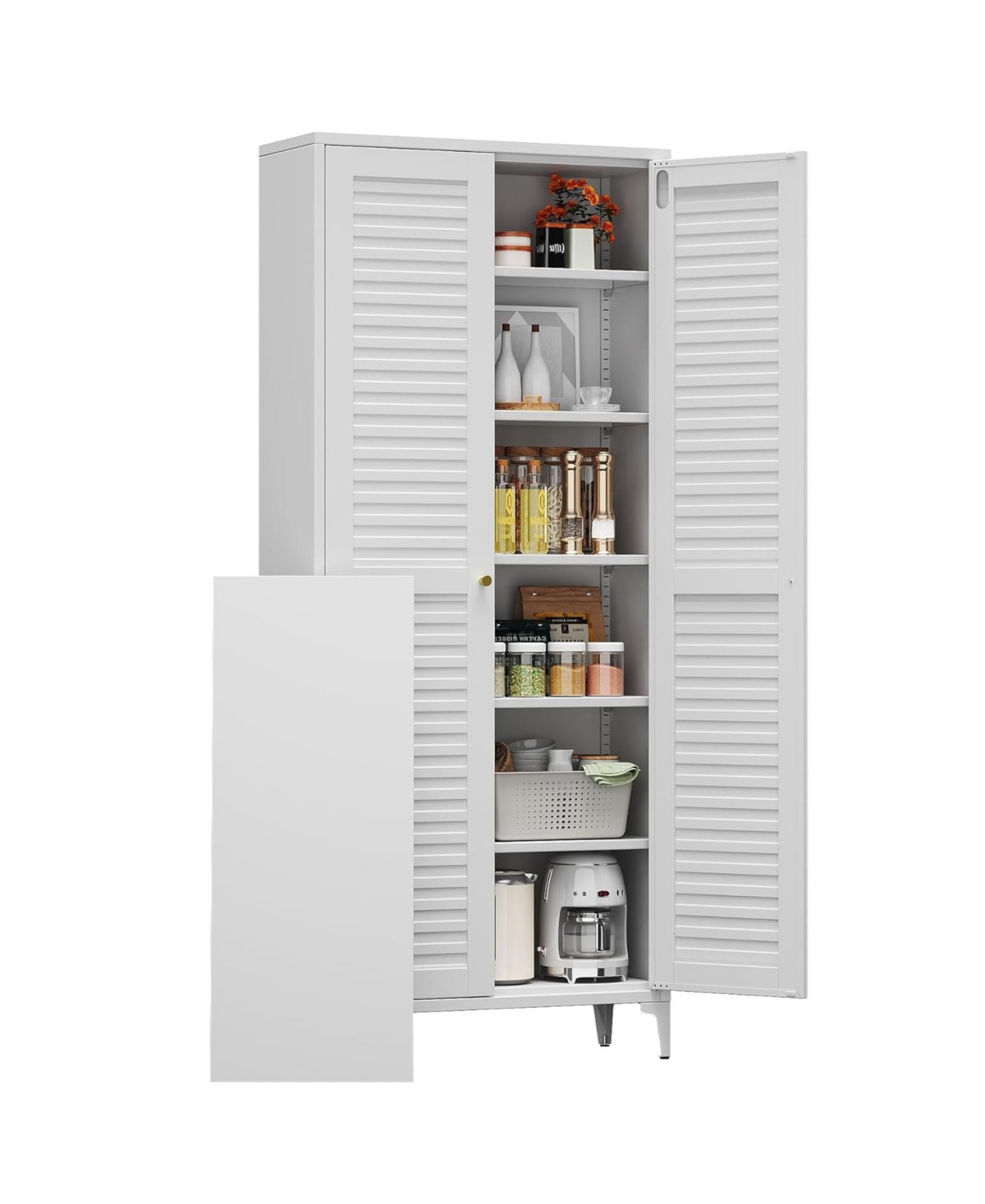 Click here for Boyel Living 74 Metal Kitchen Pantry Cabinet with... prices