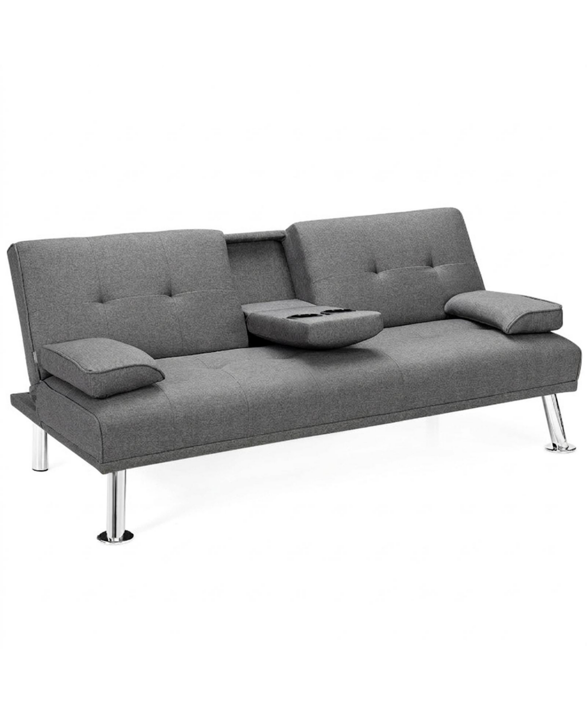 Click here for Gouun Convertible 66 Inch Futon Sofa Bed Linen Fab... prices