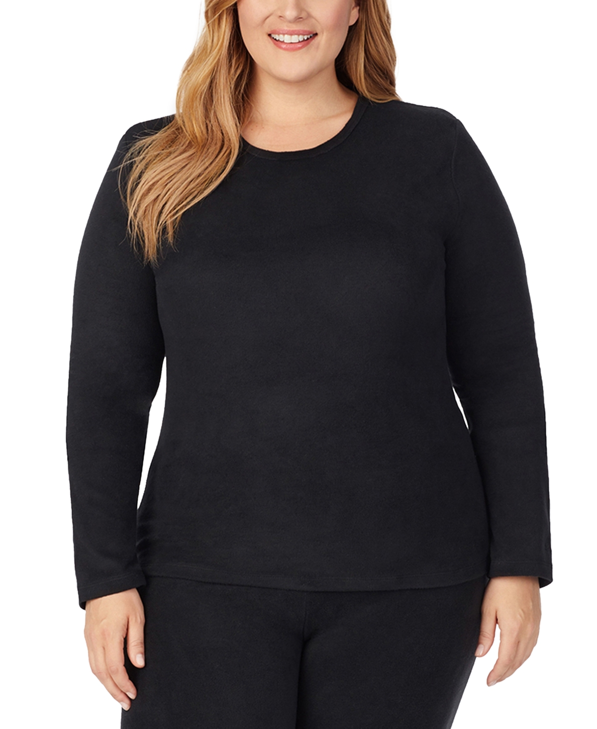 Click here for Cuddl Duds Plus Size Long-Sleeve Fleecewear Stretc... prices