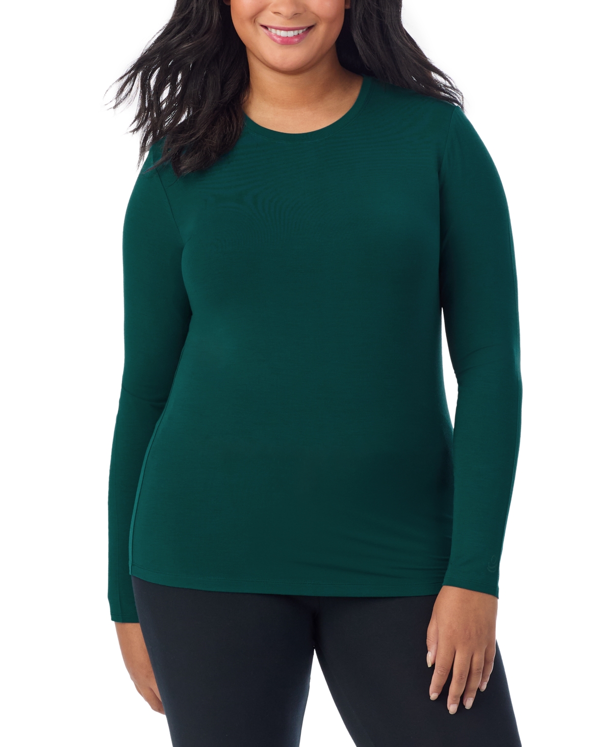 Click here for Cuddl Duds Plus Size Softwear Stretch Long-Sleeve... prices