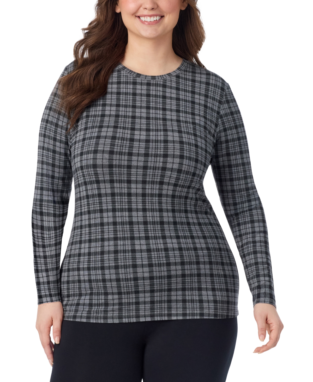 Click here for Cuddl Duds Plus Size Softwear Stretch Long-Sleeve... prices