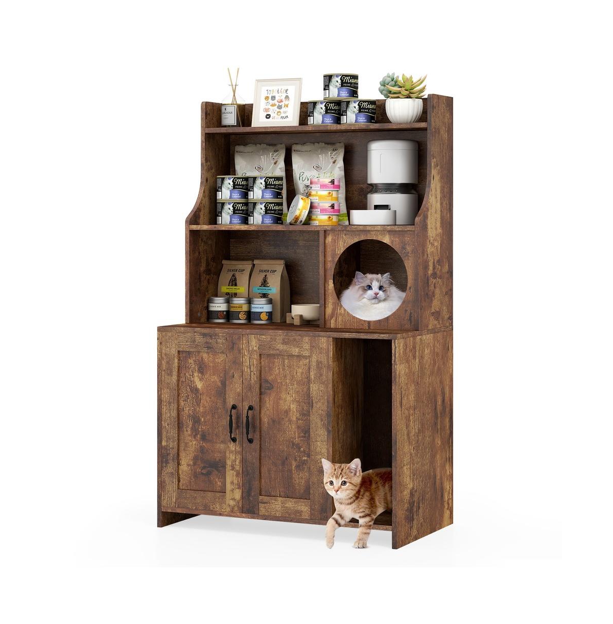 Click here for Ruie Wooden Cat Litter Box Enclosure 51 in Industr... prices
