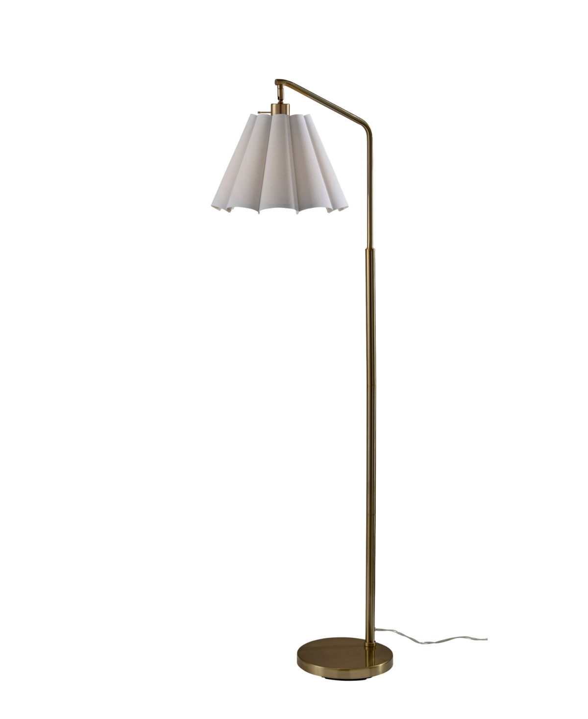Click here for Adesso 60 Metal Lyra Floor Lamp - Antique Brass prices