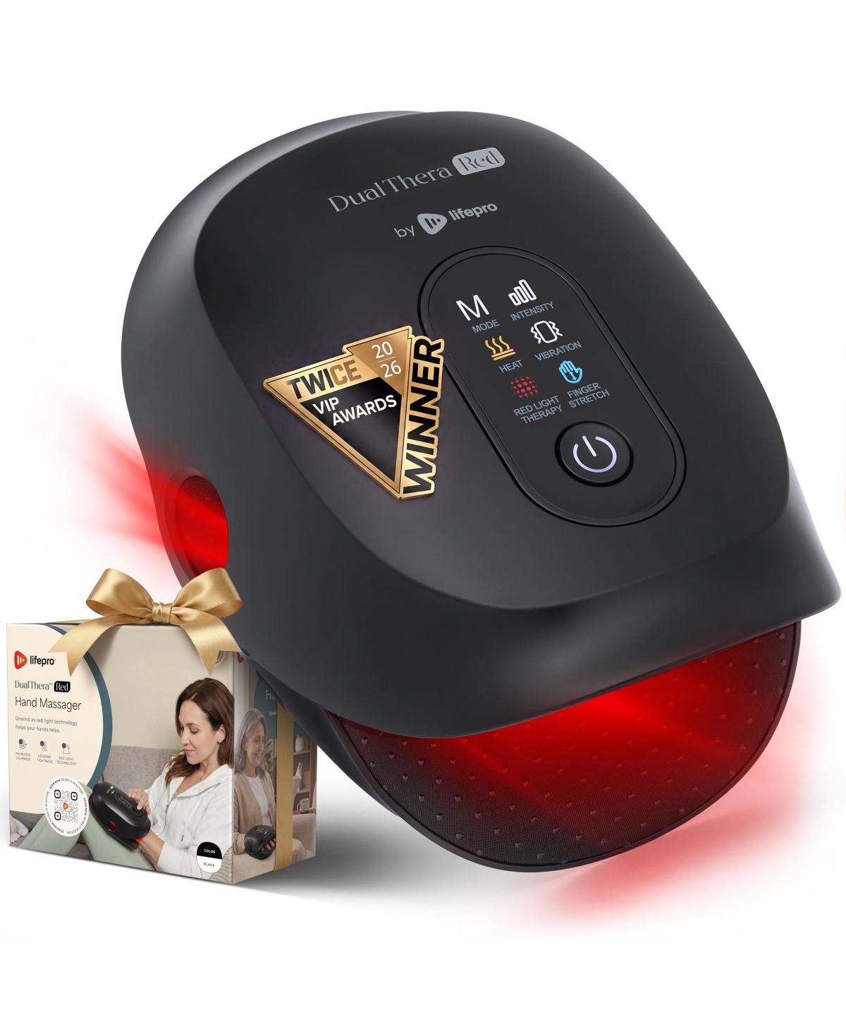 Click here for Lifepro DualThera Hand Massager with Red Light The... prices