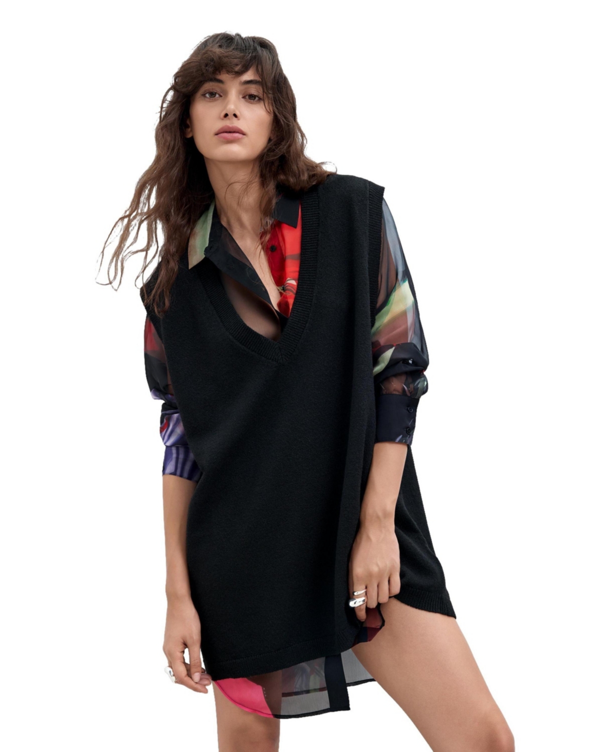 Click here for Desigual Womens 2-in-1 shirt dress M. C. Lacroix -... prices