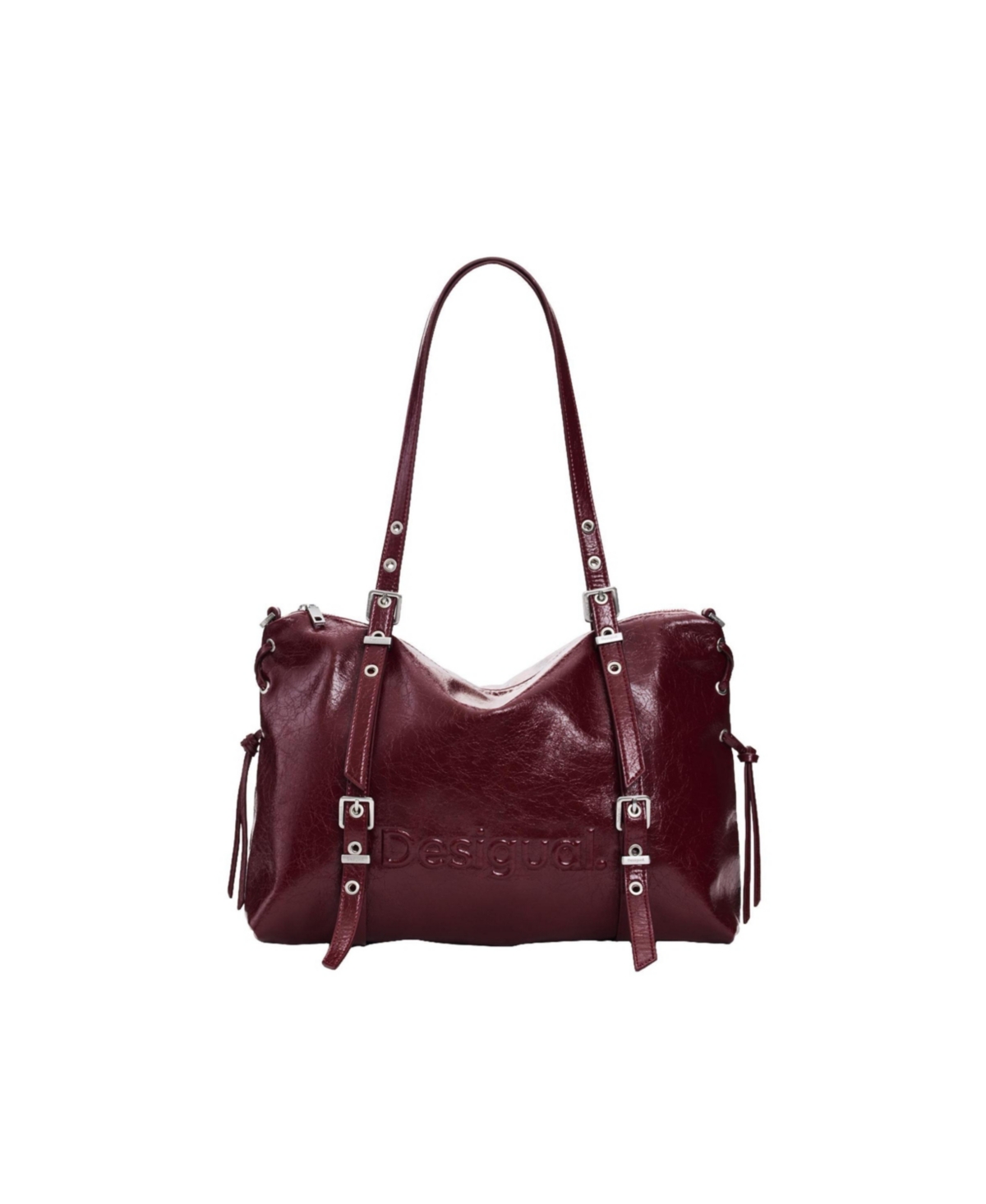 Click here for Desigual Womens Large shopper bag - Burgundy prices