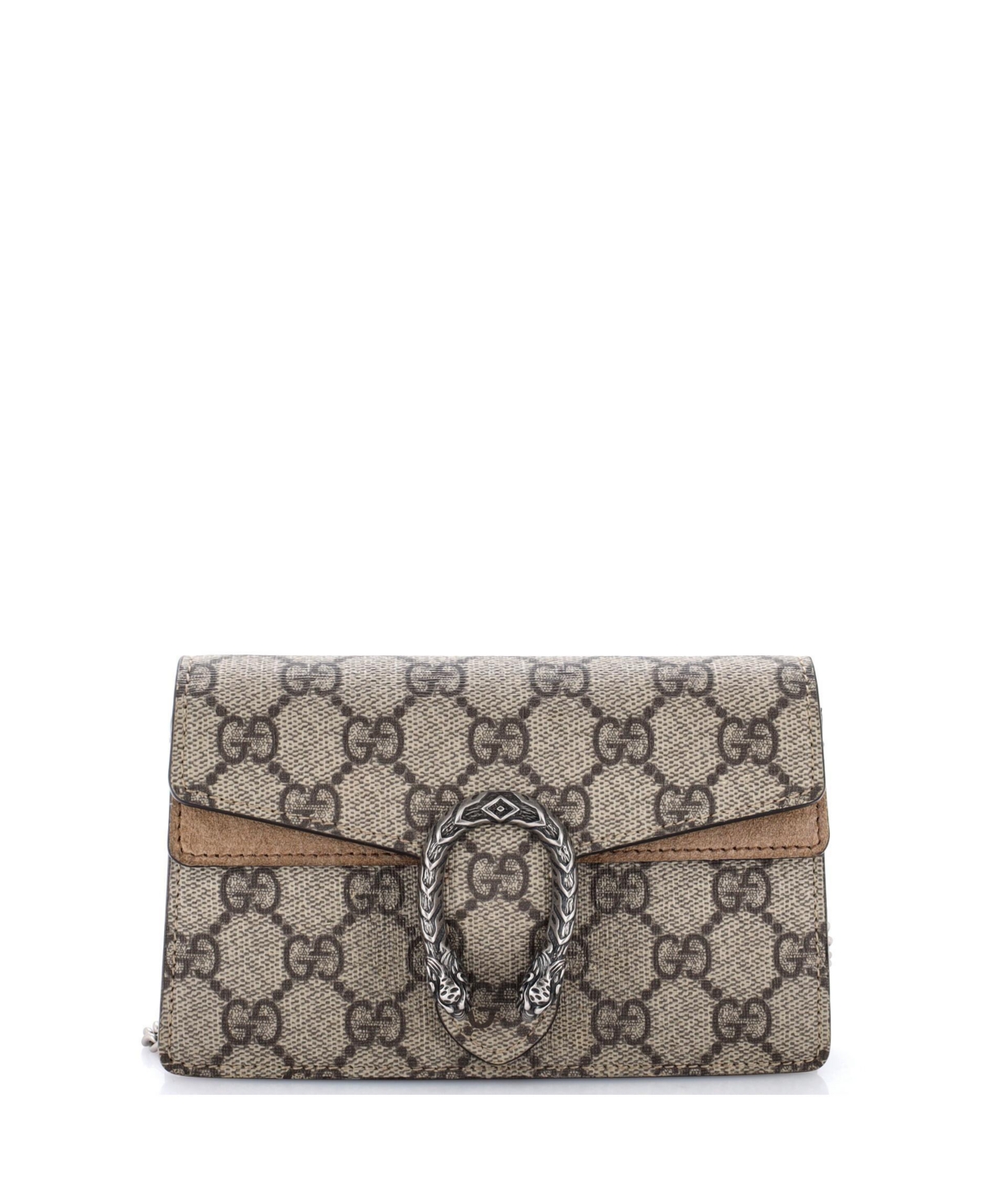 Click here for Pre-Owned Gucci Super Mini Dionysus Bag Gg Coated... prices