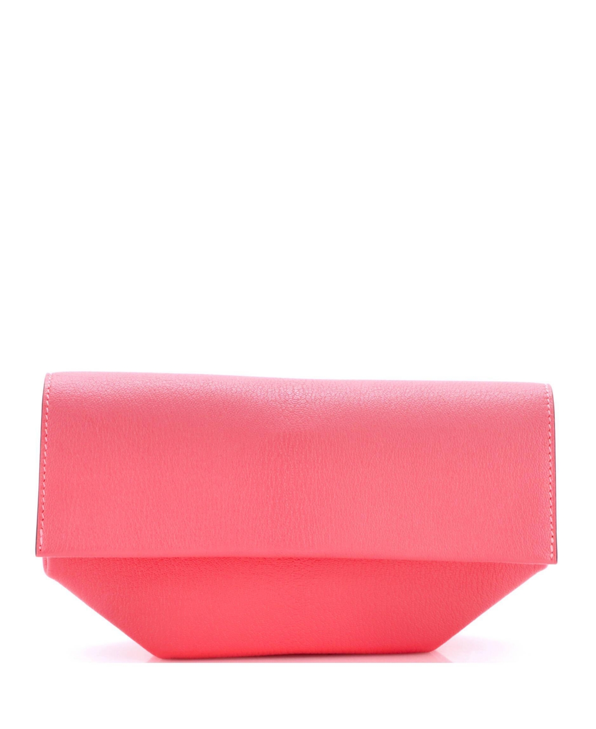 Click here for Pre-Owned Hermes Opli Clutch Leather - Pink prices