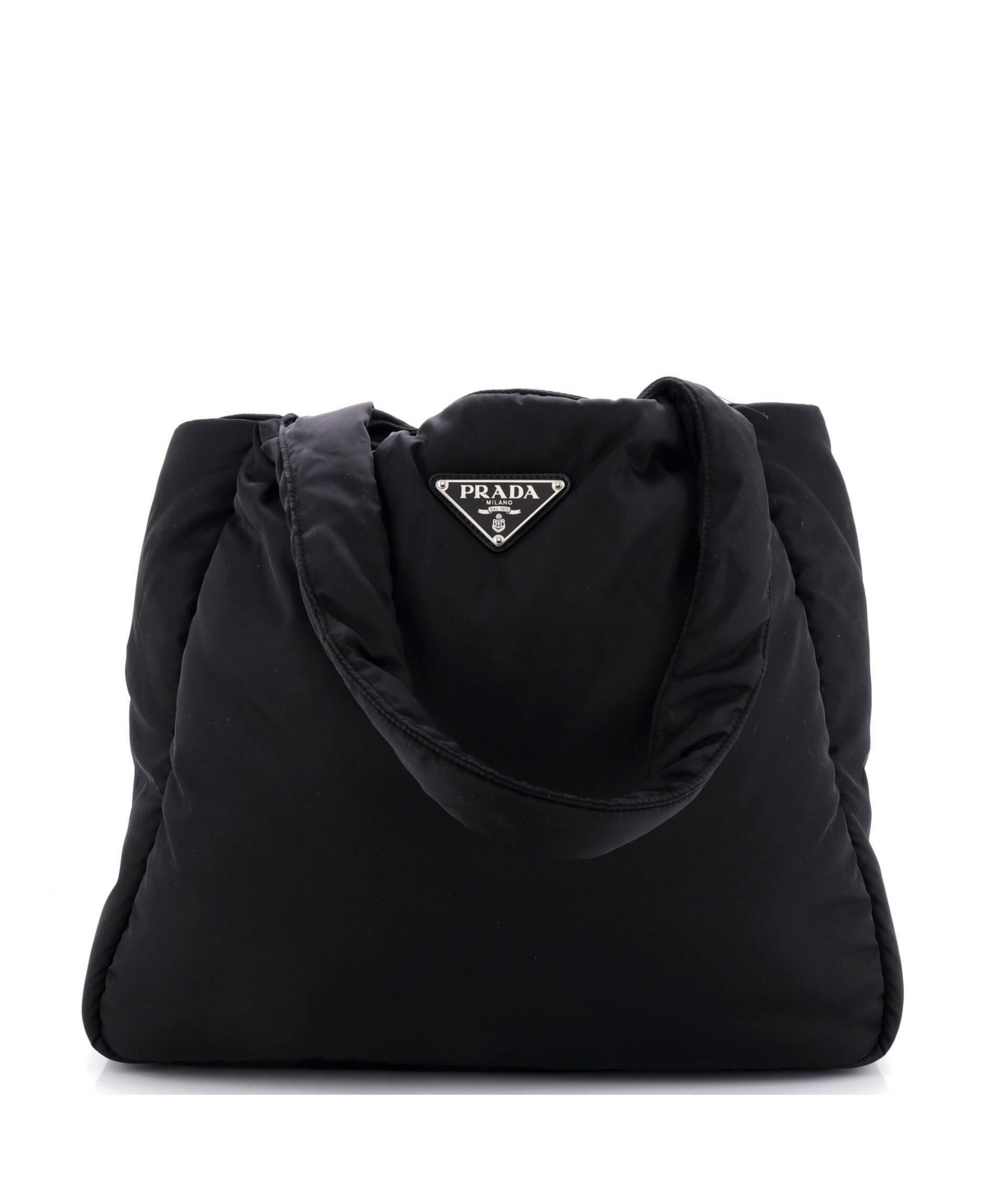 Click here for Pre-Owned Prada Large Padded Soft Tote Re-Nylon -... prices