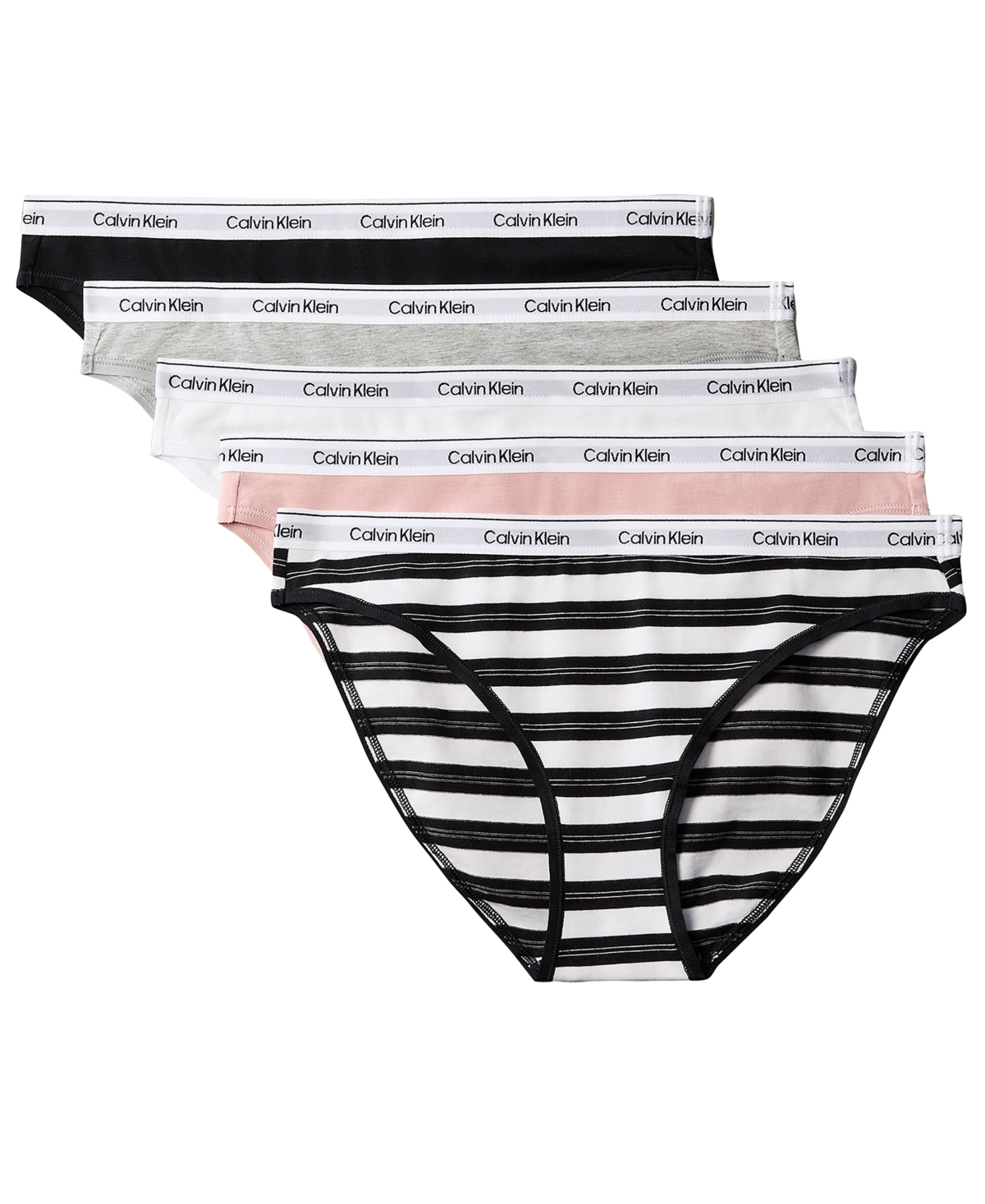 Click here for Calvin Klein Womens 5-Pack. Modern Logo Low-Rise B... prices