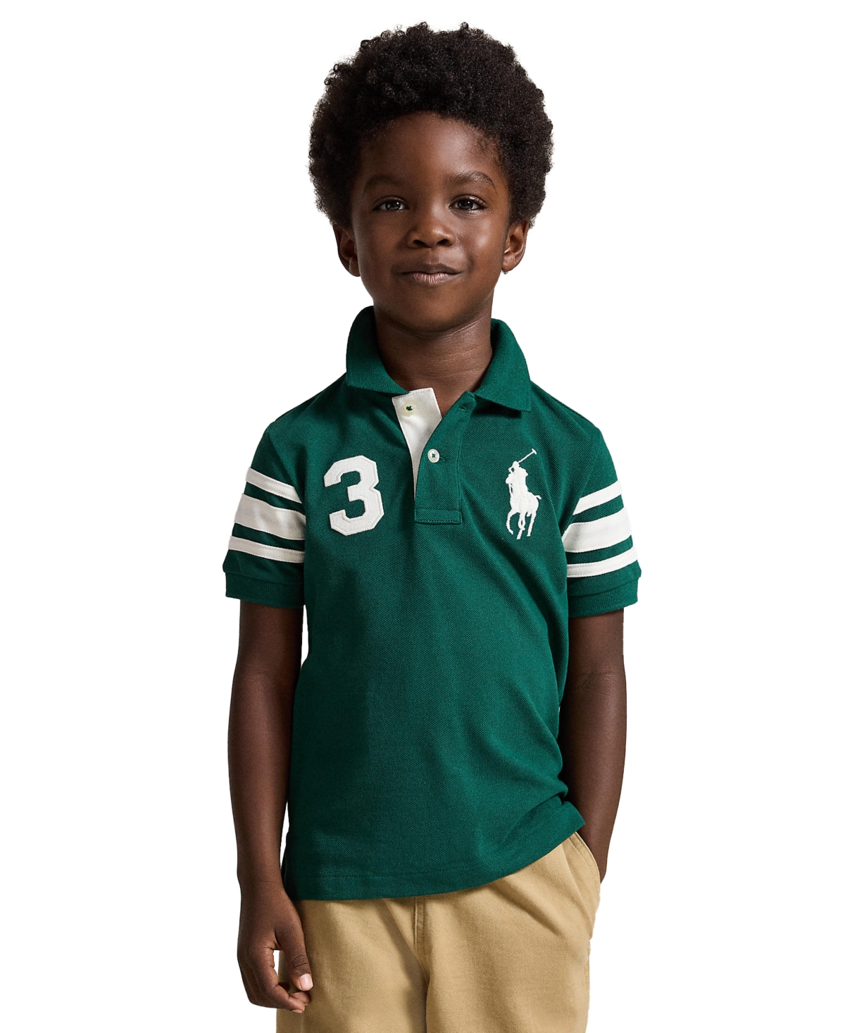 Click here for Polo Ralph Lauren Boys 2T-7 Big Pony Cotton Mesh P... prices