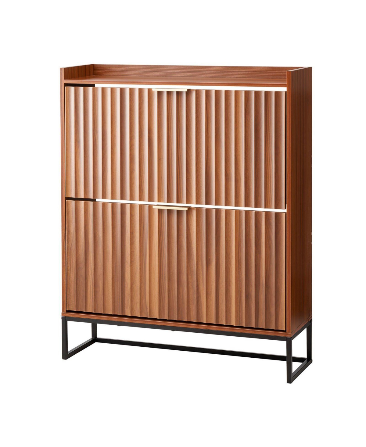 Click here for Slickblue Fluted Shoe Storage Cabinet with 2 Flip... prices