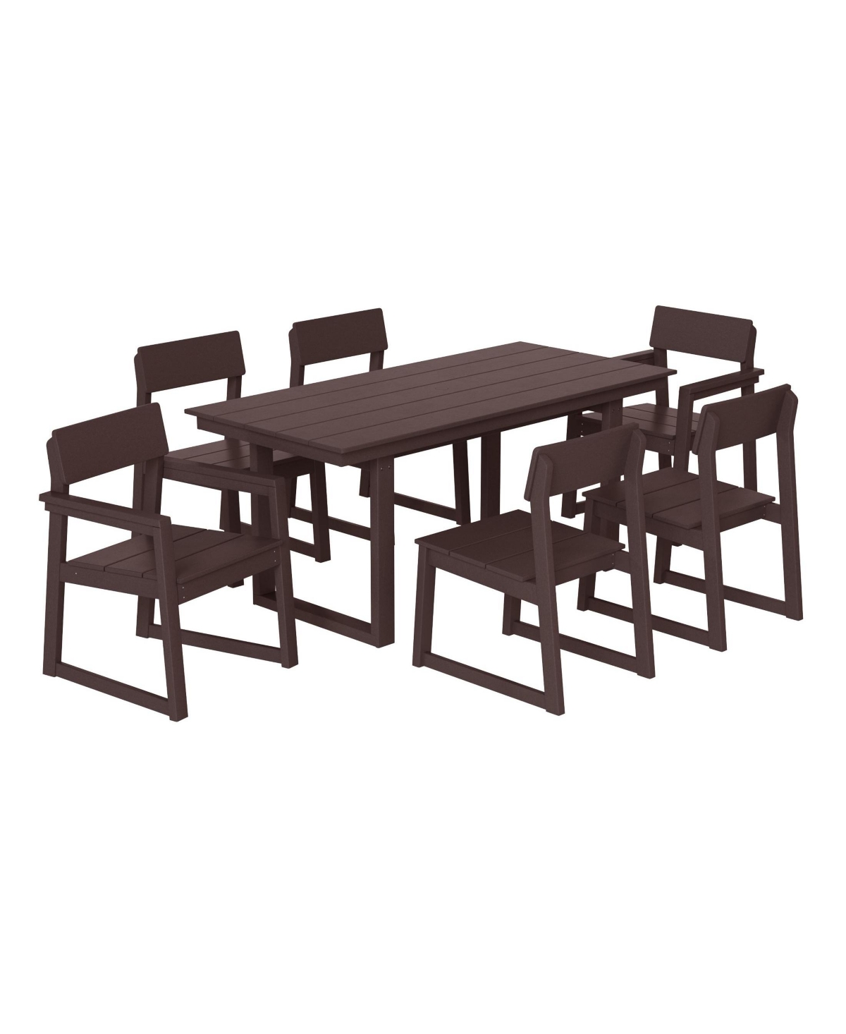 Click here for WestinTrends 7-Piece Modern Hdpe Outdoor Patio Din... prices