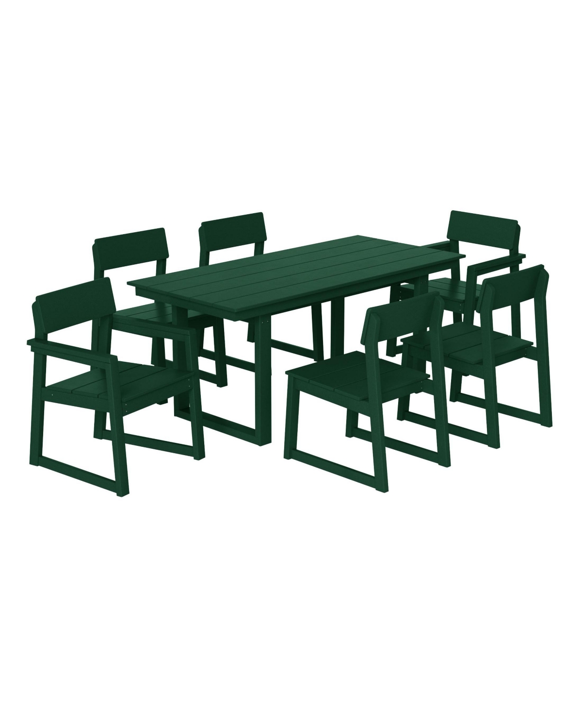 Click here for WestinTrends 7-Piece Modern Hdpe Outdoor Patio Din... prices