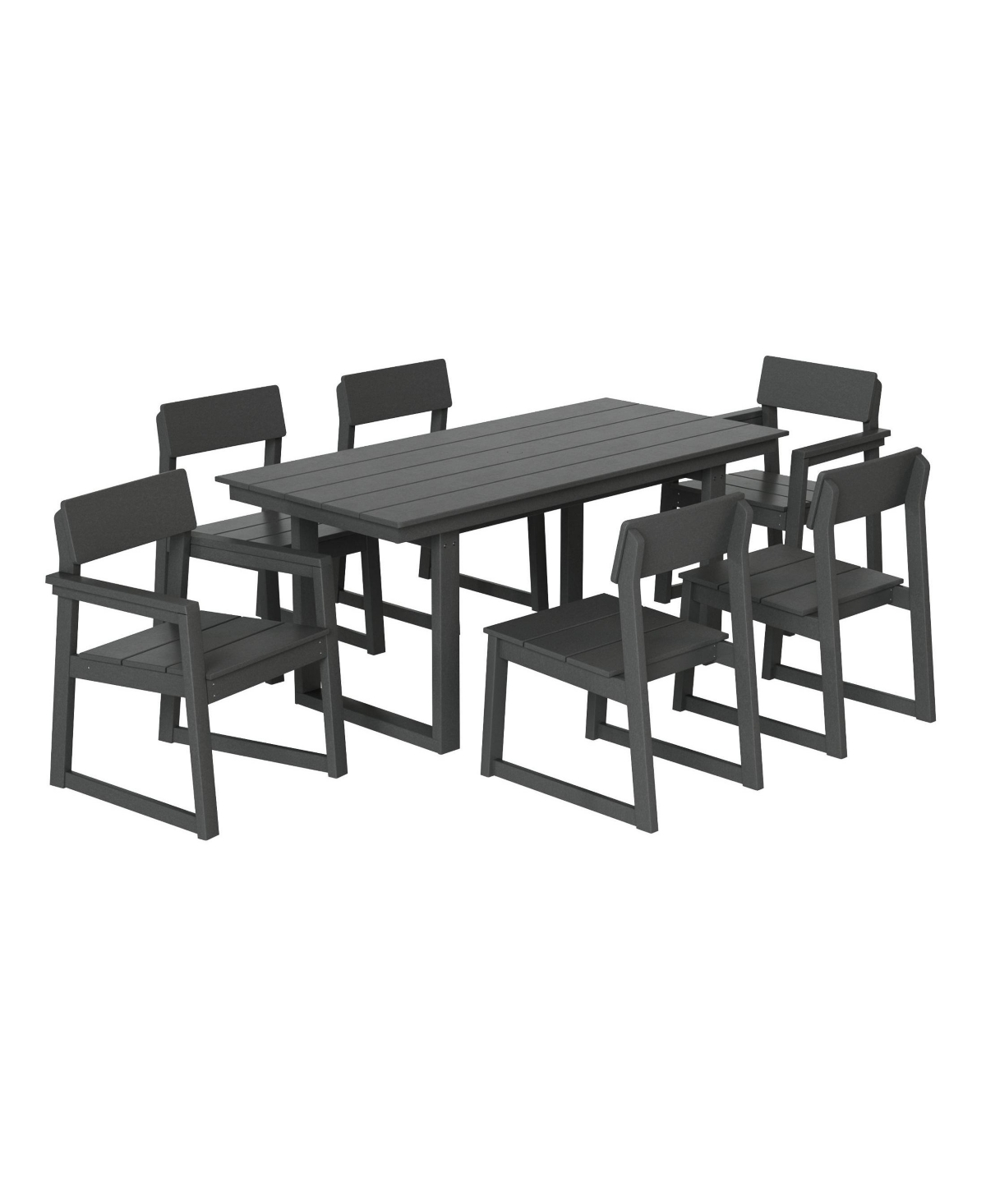 Click here for WestinTrends 7-Piece Modern Hdpe Outdoor Patio Din... prices