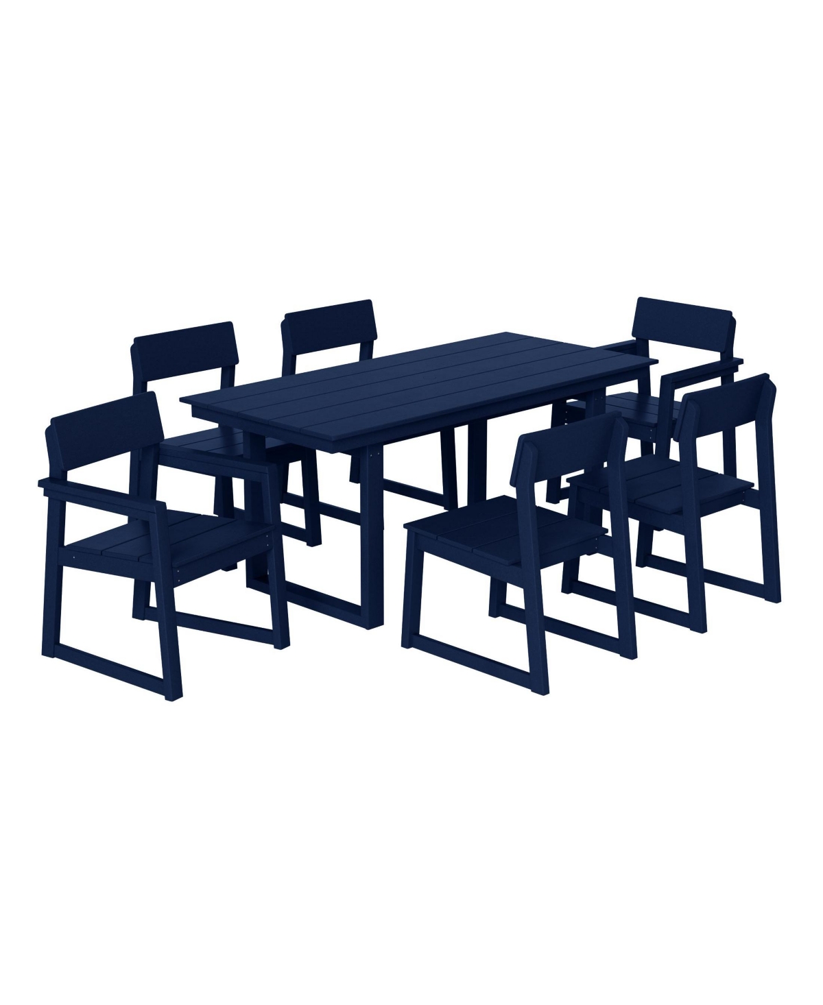 Click here for WestinTrends 7-Piece Modern Hdpe Outdoor Patio Din... prices
