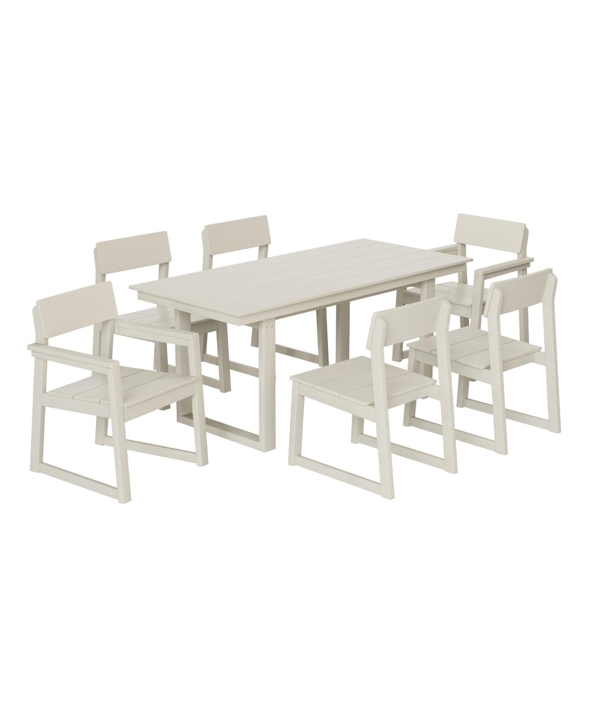 Click here for WestinTrends 7-Piece Modern Hdpe Outdoor Patio Din... prices