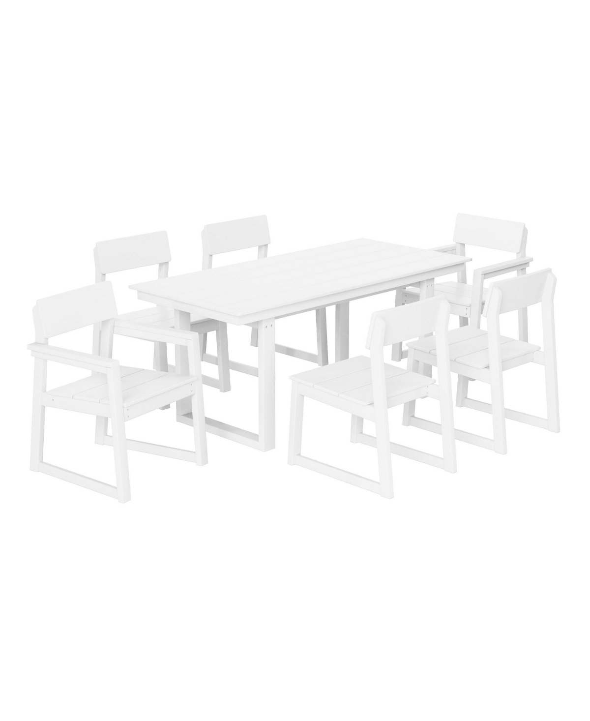 Click here for WestinTrends 7-Piece Modern Hdpe Outdoor Patio Din... prices