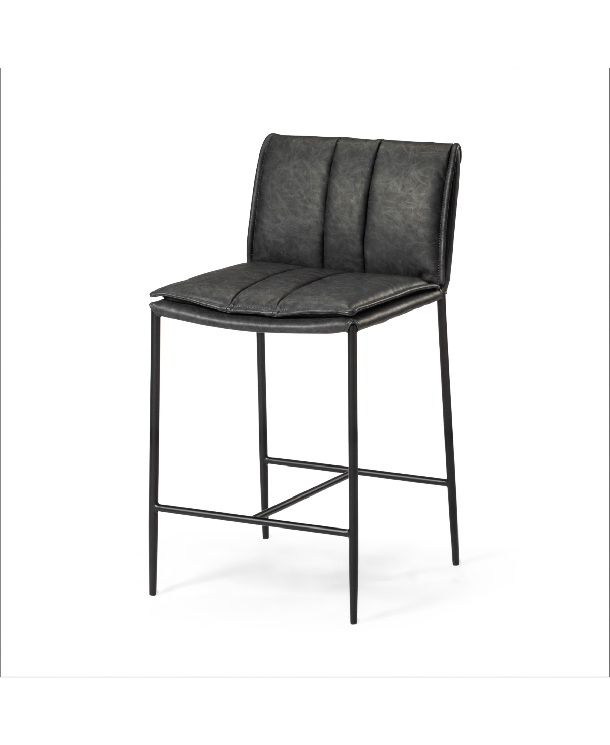 Click here for Maven Lane Gerard Channeled Faux Leather Upholster... prices