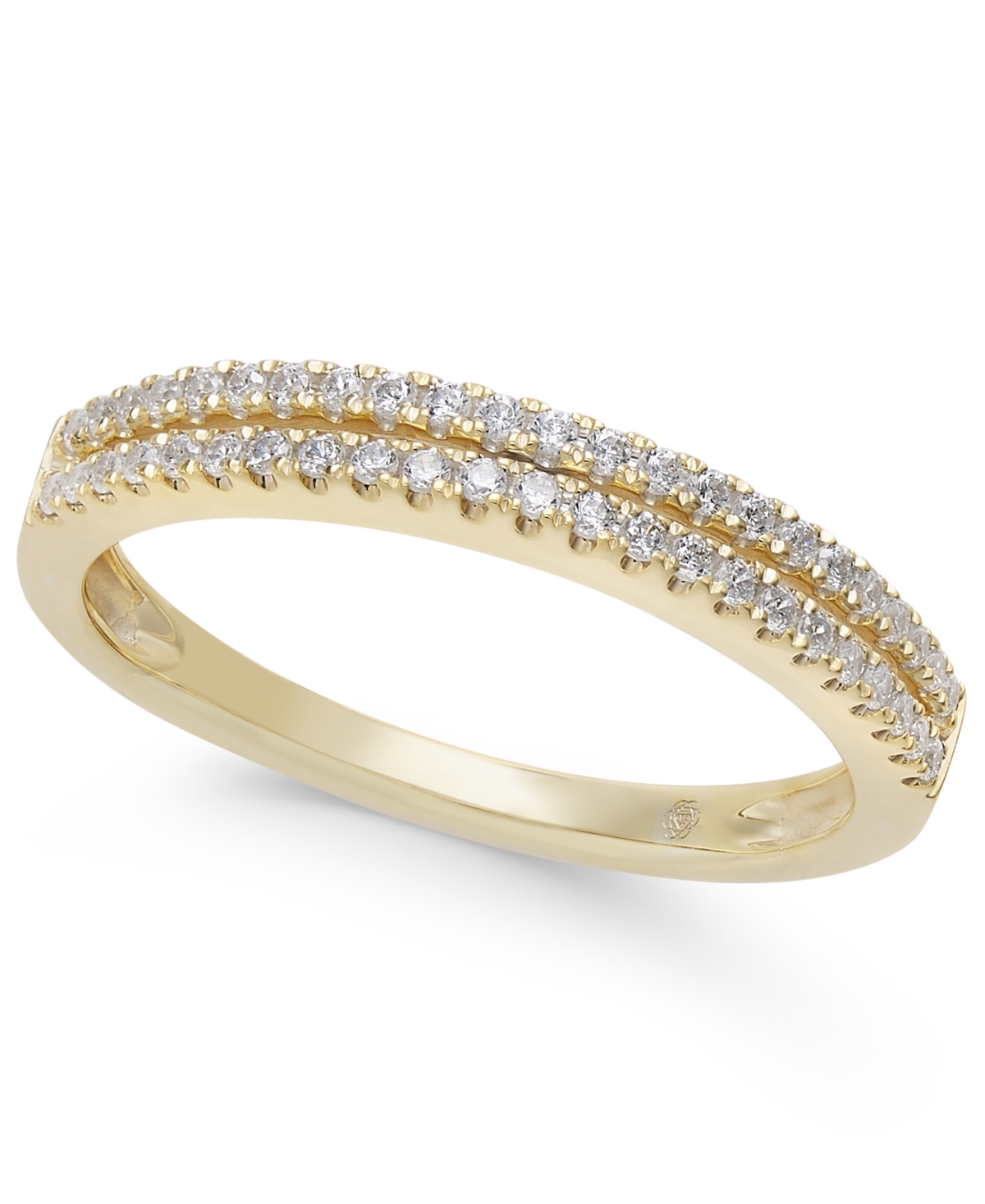 Click here for Diamond Double Row Band in (1/4 ct. t.w.) in 14k G... prices