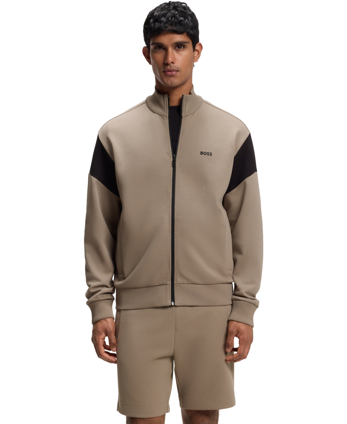 Click here for Boss by Hugo Boss Mens Cotton-Blend Regular-Fit Sw... prices