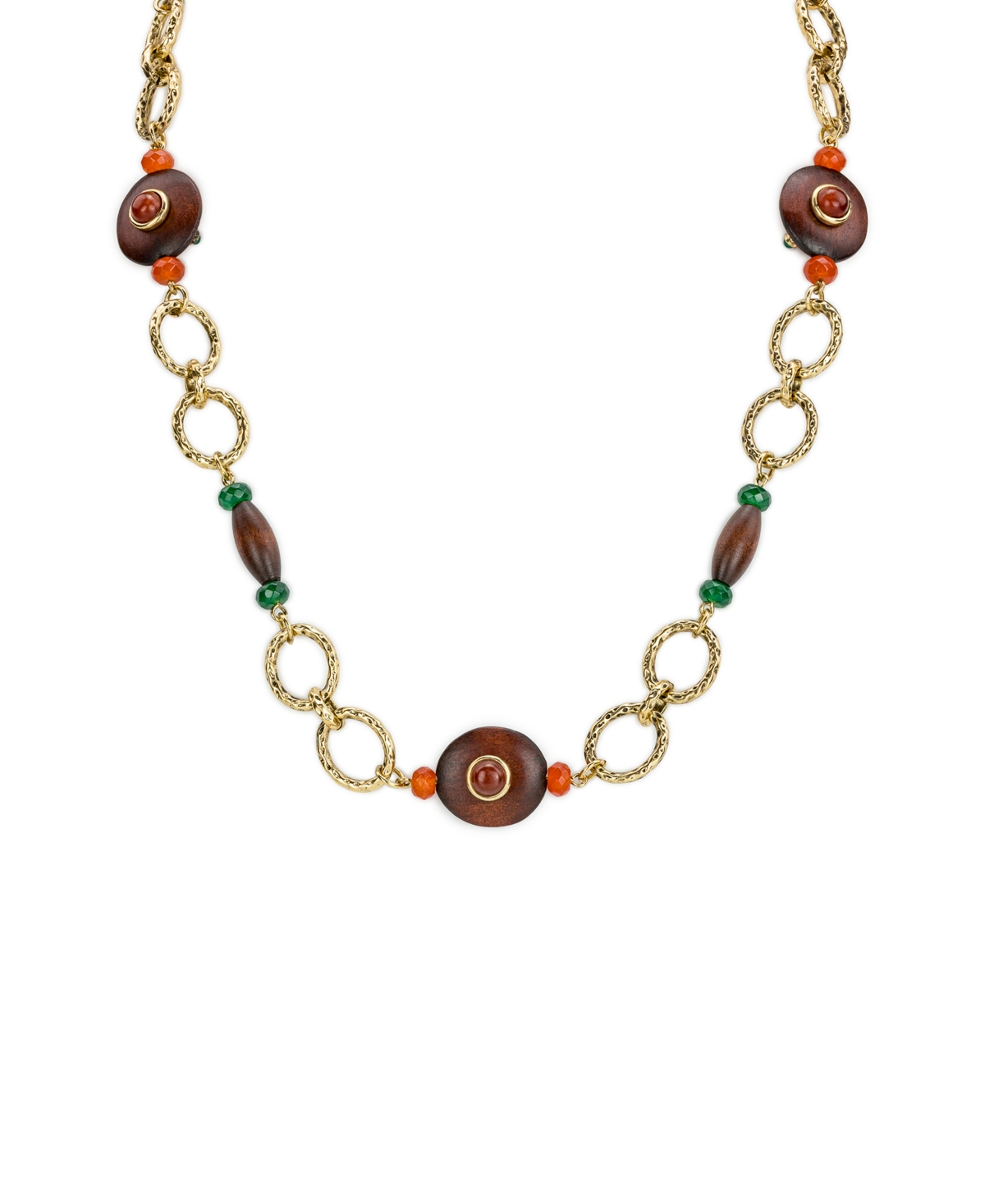 Click here for Patricia Nash Gold-Plated Station Necklace - Antiq... prices