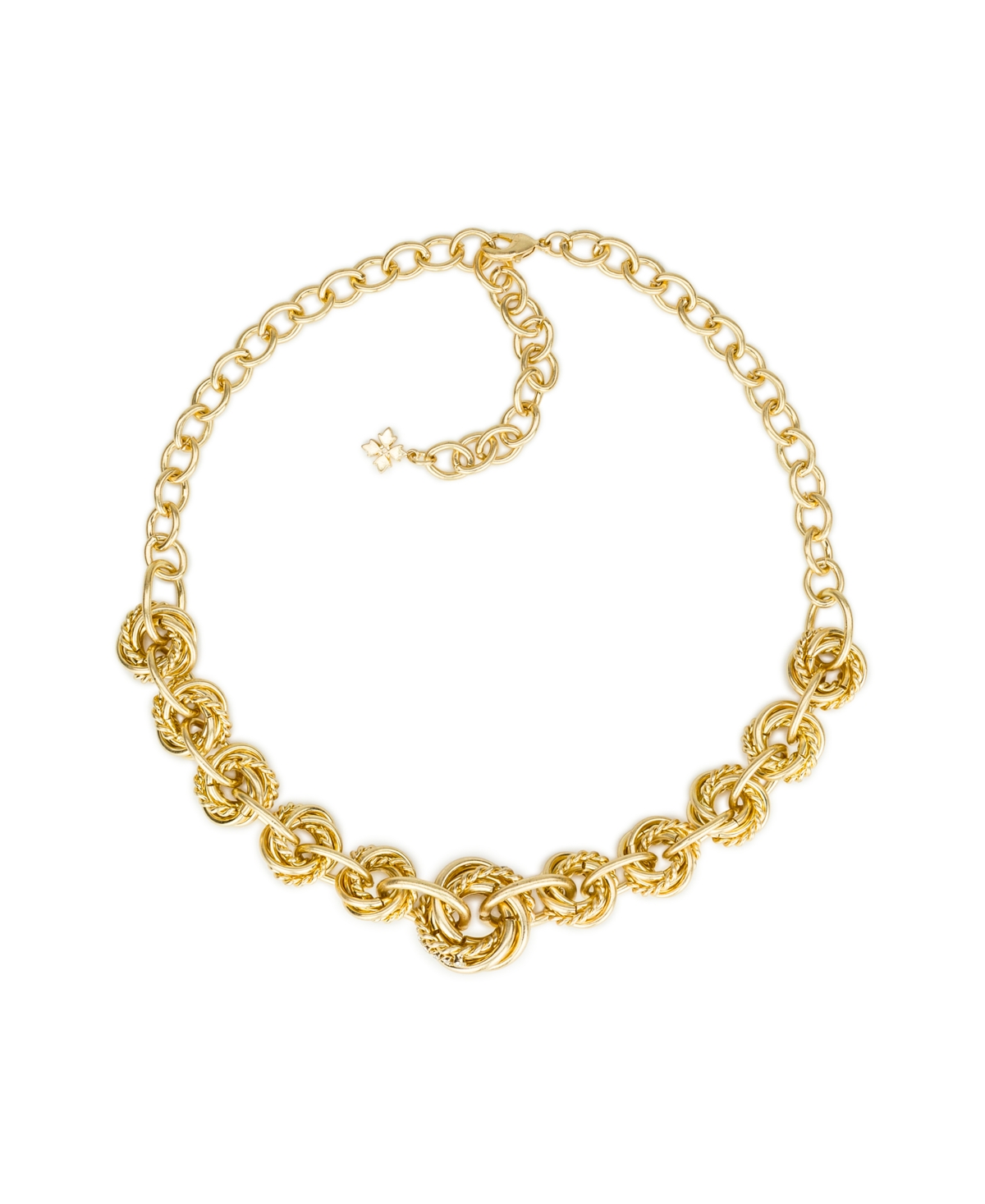 Click here for Patricia Nash Gold-Plated Twisted Knot Link Neckla... prices