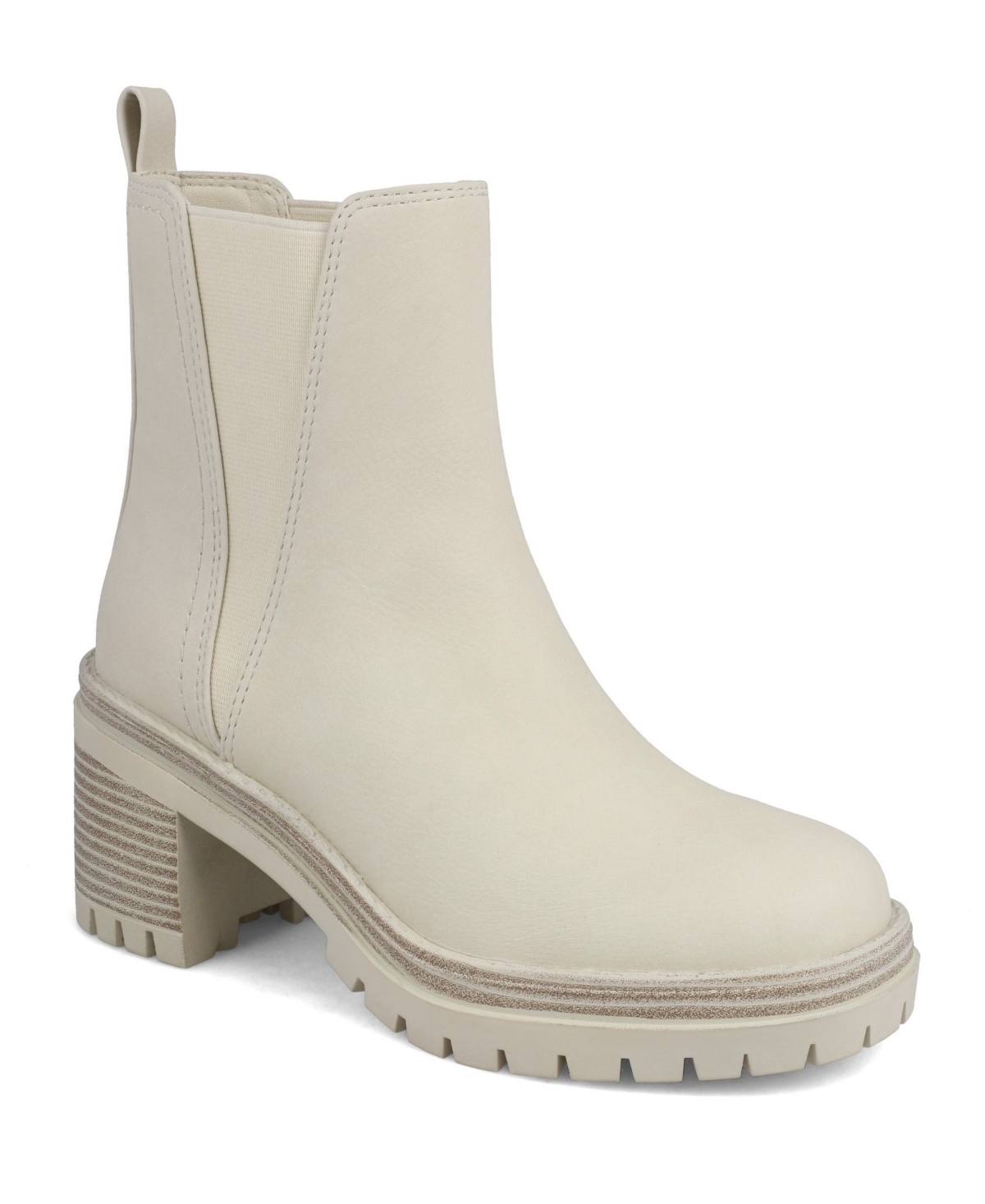Click here for Mia Womens Adea Chelsea Lug Sole Booties - Seashel... prices