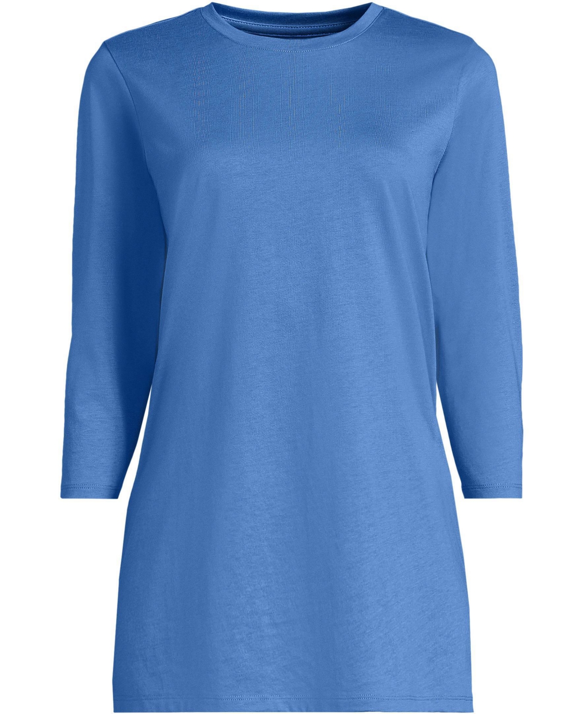 Click here for Lands End Plus Size 3/4 Sleeve Cotton Supima Tunic... prices