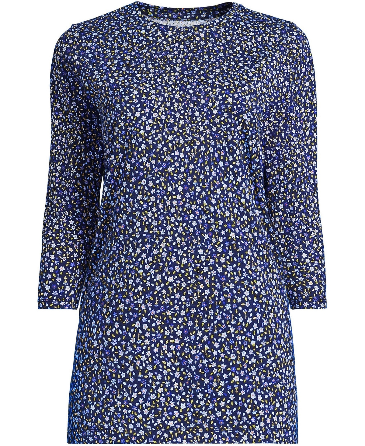 Click here for Lands End Plus Size 3/4 Sleeve Cotton Supima Tunic... prices