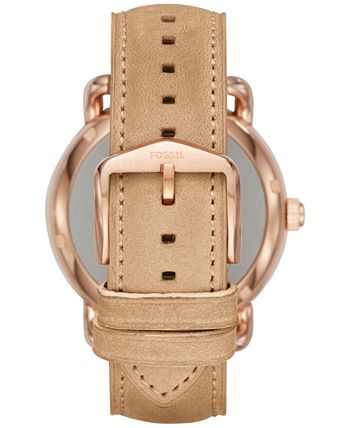 Fossil Q Gen 2 Wander Light Brown Leather Strap Touchscreen Smart Watch ...