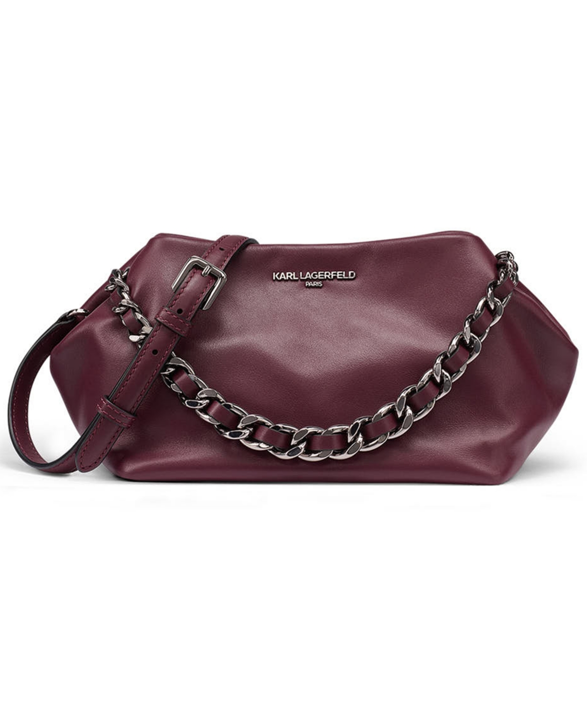 Click here for Karl Lagerfeld Paris Giovanna Medium Leather Clutc... prices