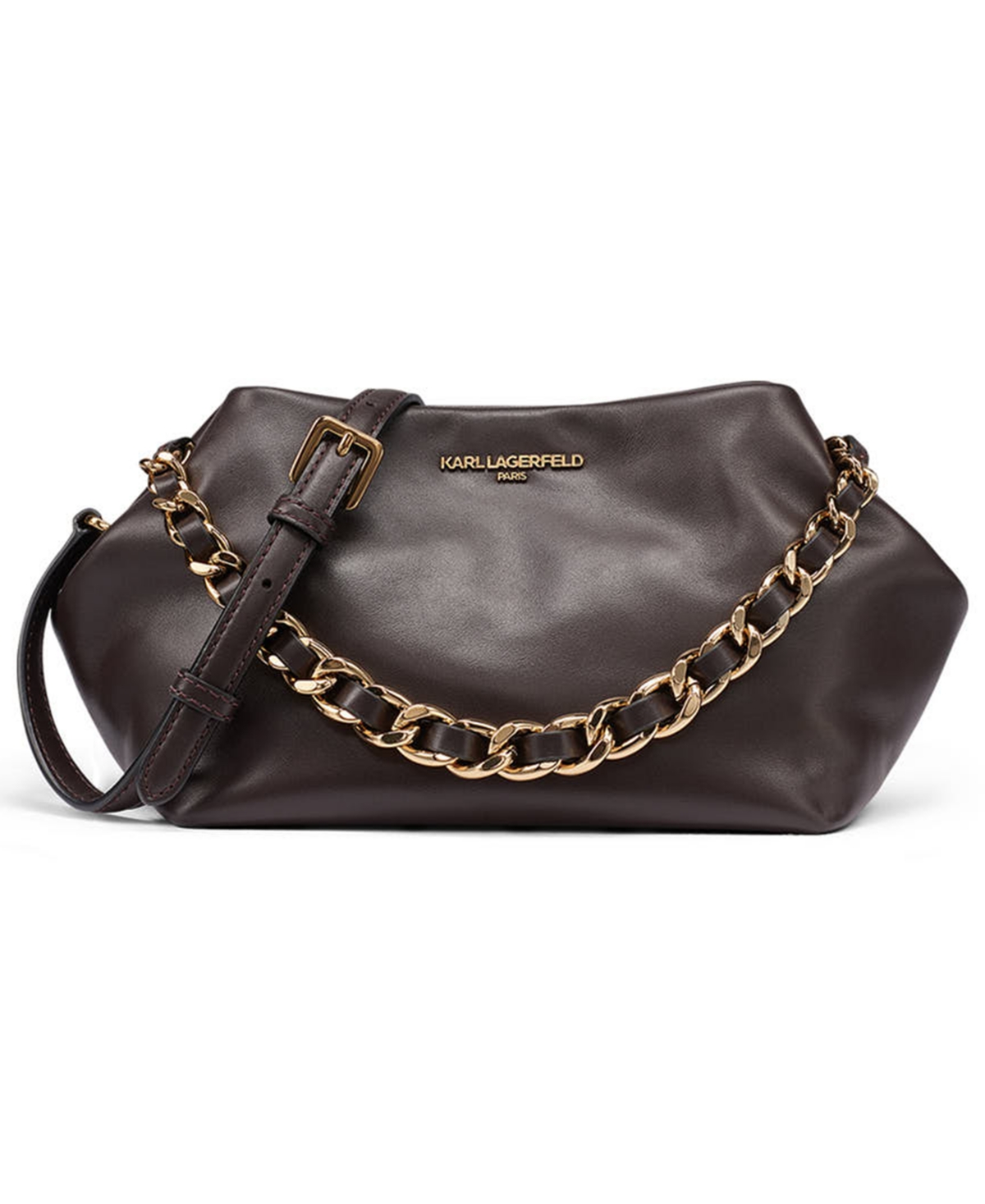 Click here for Karl Lagerfeld Paris Giovanna Medium Leather Clutc... prices