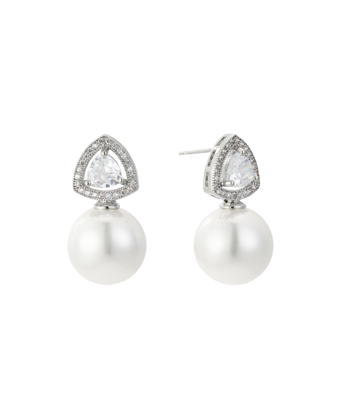 Click here for Untamed PetalsLegacy Pearl Drop Earrings - Silver prices