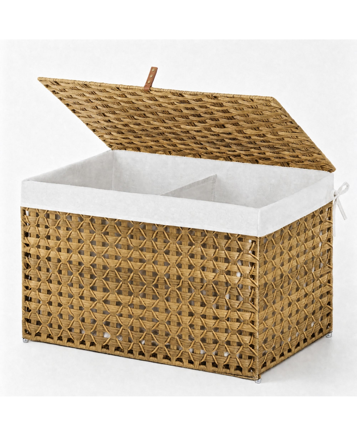 Click here for homfan Pe Rattan Storage Basket with Lid and Remov... prices