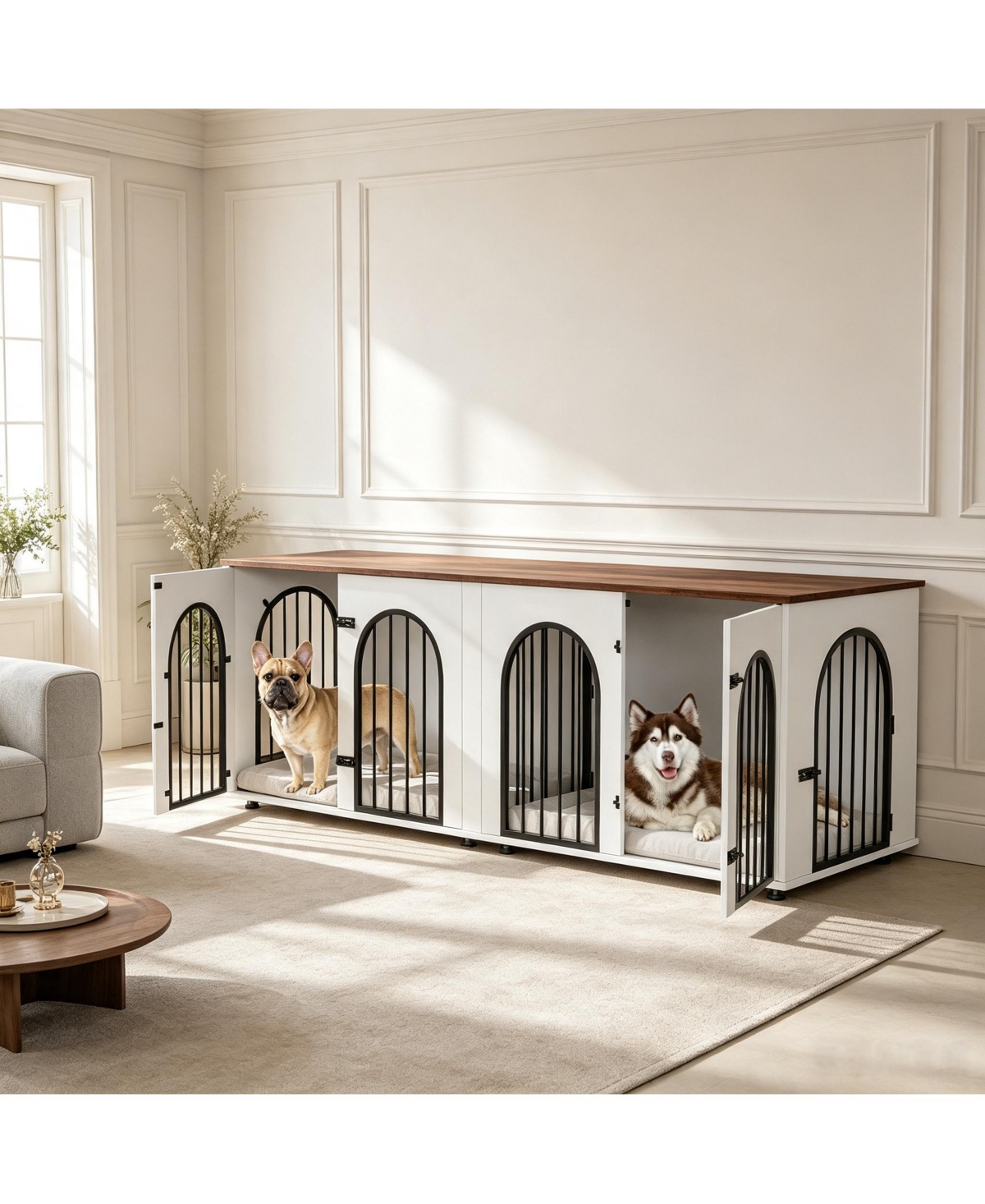 Click here for Dog Crate Furniture End Table  Large Engineered Wo... prices