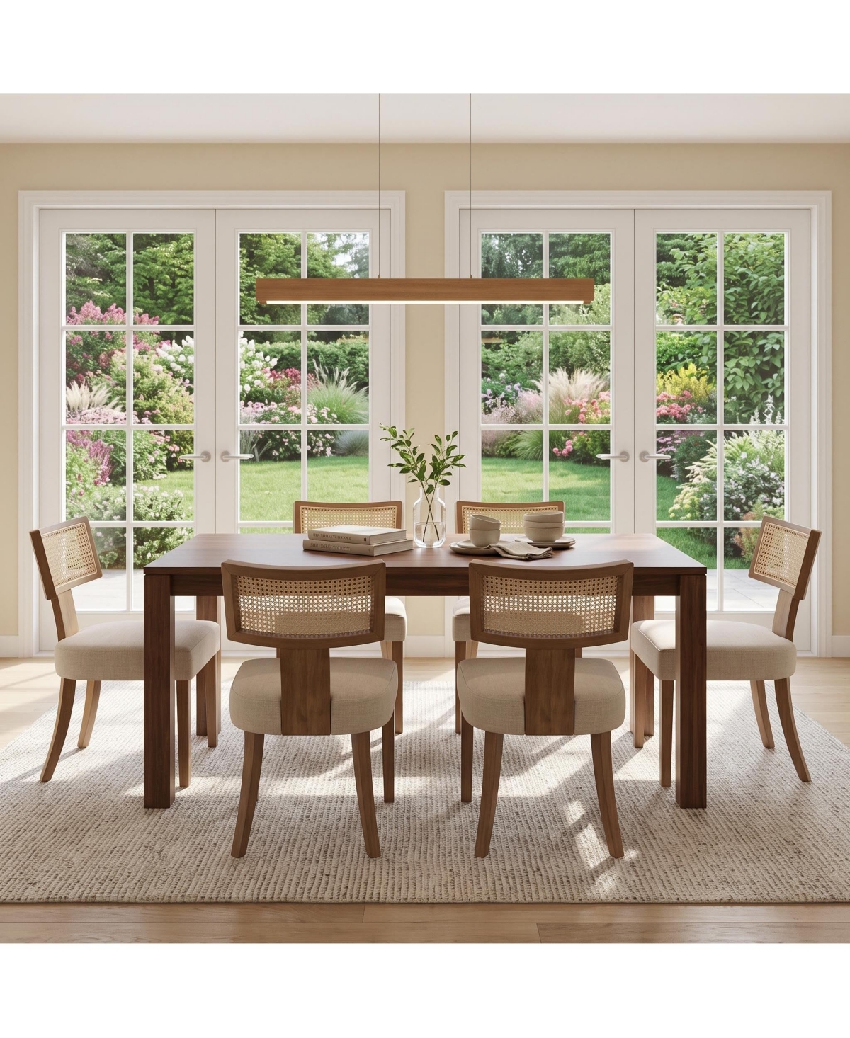 Click here for Set of 6 Mid-Century Farmhouse Dining Chairs  Line... prices