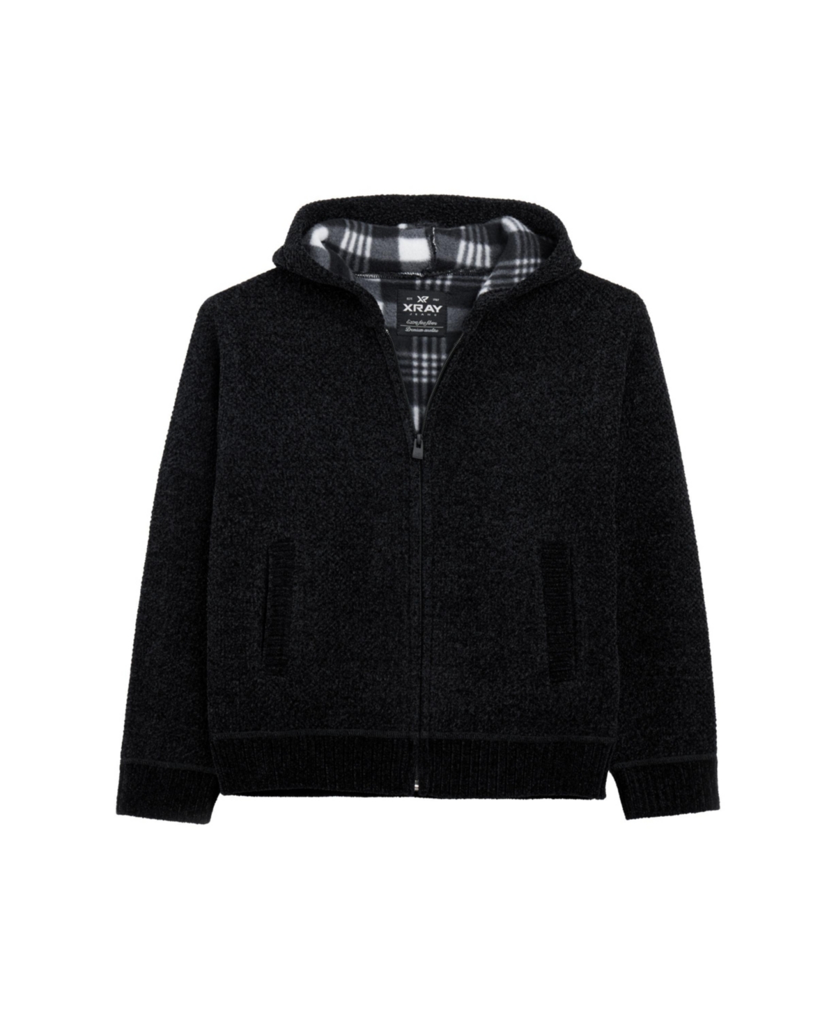 Click here for Xray Boys Size 4-18 Fleece Lined Full Zip Hooded C... prices