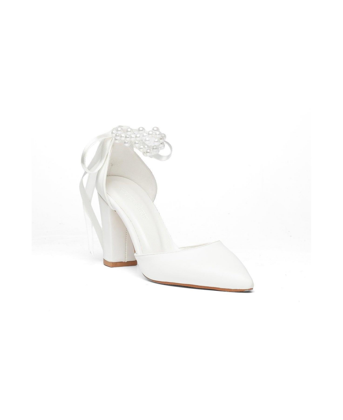 Click here for Prologue Shoes Womens Zia Ribbon Block Heel Bridal... prices