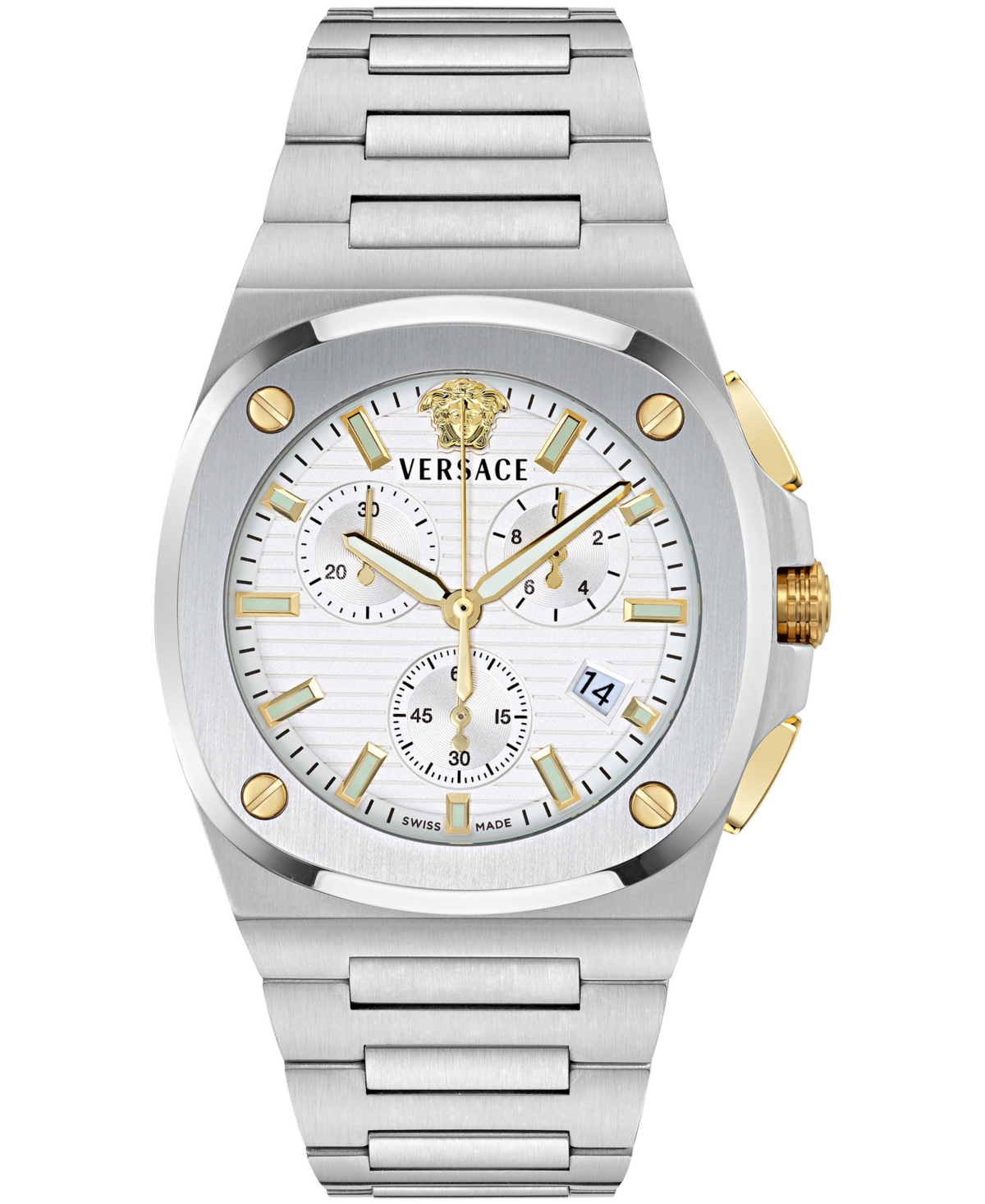 Click here for Versace Mens Tolomeo Chrono Two-Tone Stainless Ste... prices