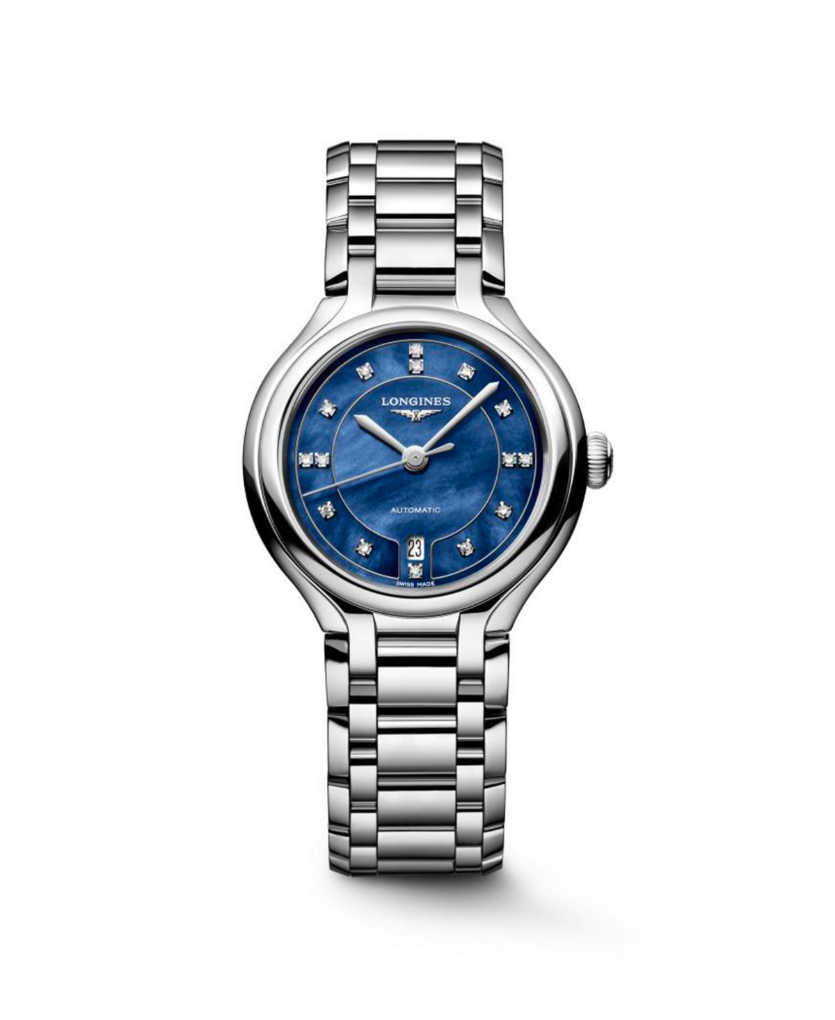 Click here for Longines Womens PrimaLuna Silver Stainless Steel S... prices